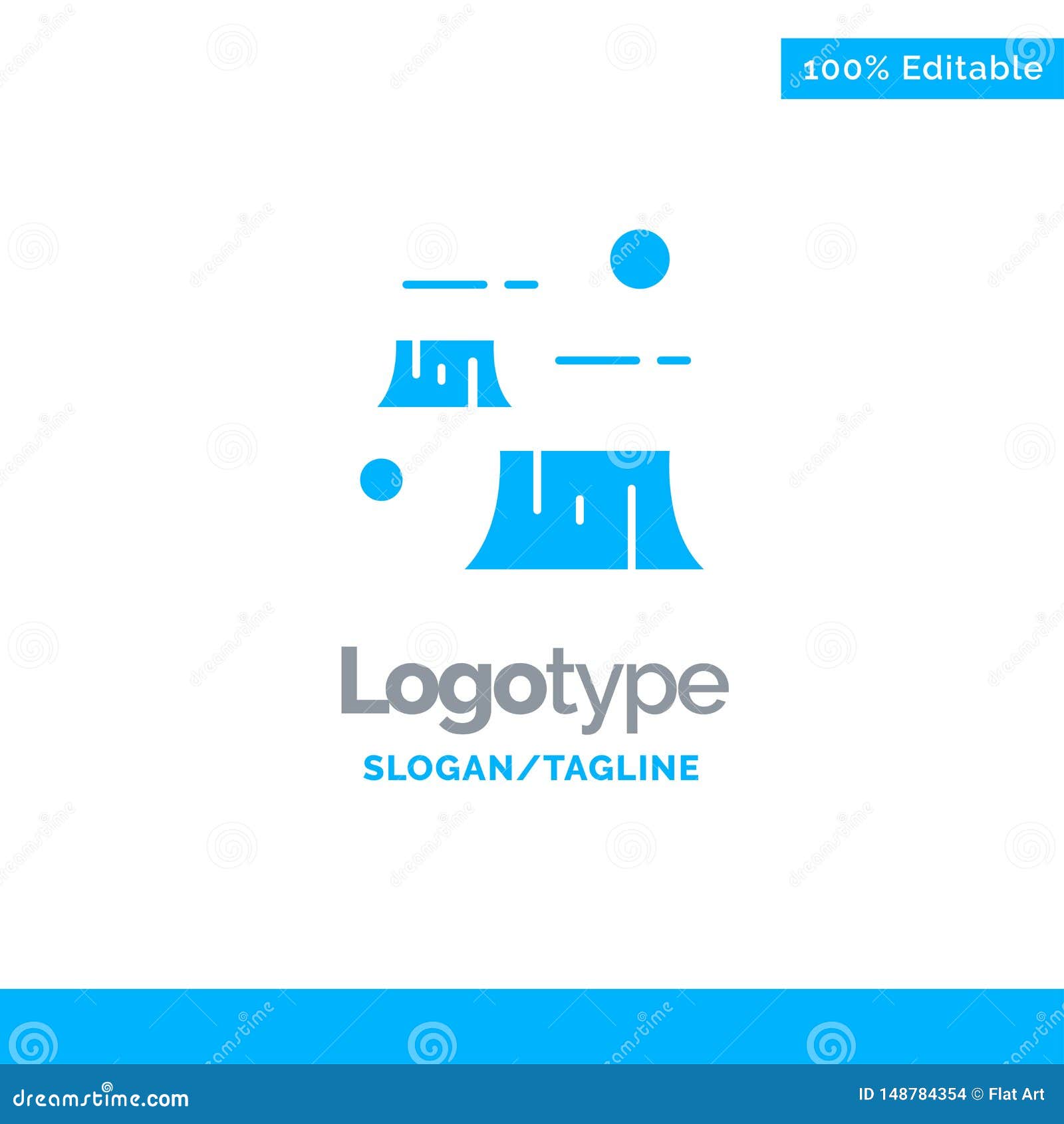 Factory, Damage, Deforestation, Destruction, Environment Blue Solid ...