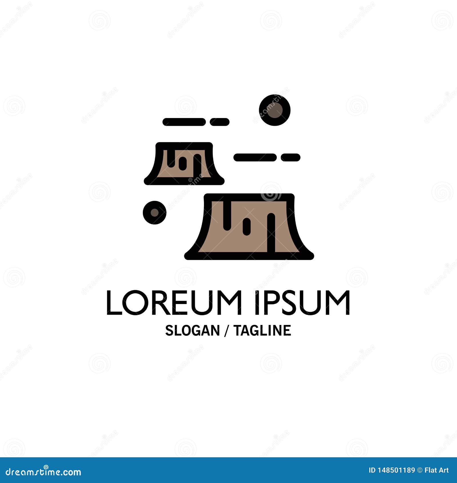 Factory, Damage, Deforestation, Destruction, Environment Business Logo ...