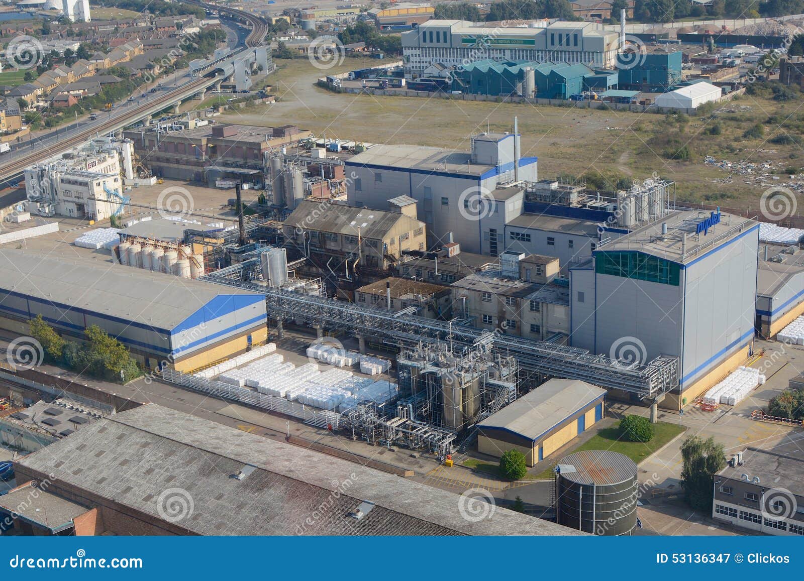 Factory in Docklands, London, England Editorial Photography - Image of ...