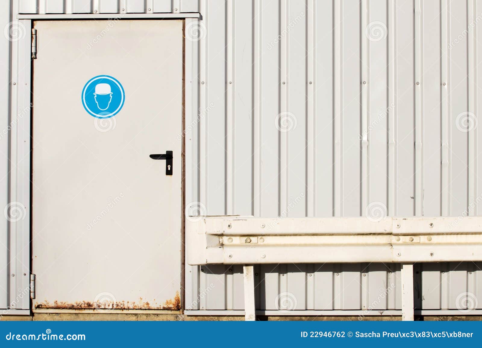Factory door stock photo. Image of exit, protection, material - 22946762