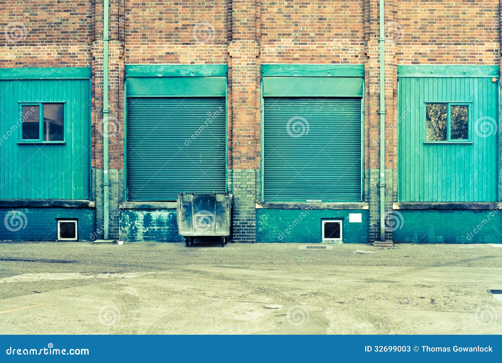 Factory doors stock image. Image of industrial, heavy - 32699003