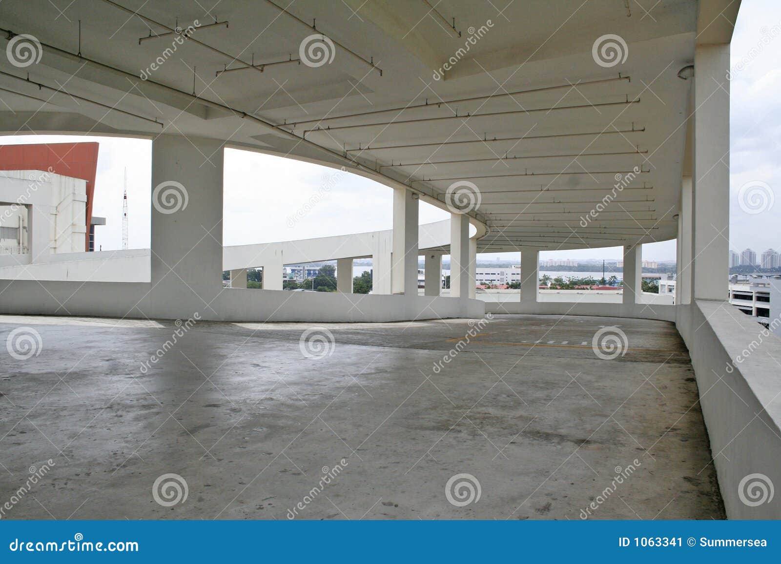 Factory drive up ramp stock image. Image of storey, industries - 1063341