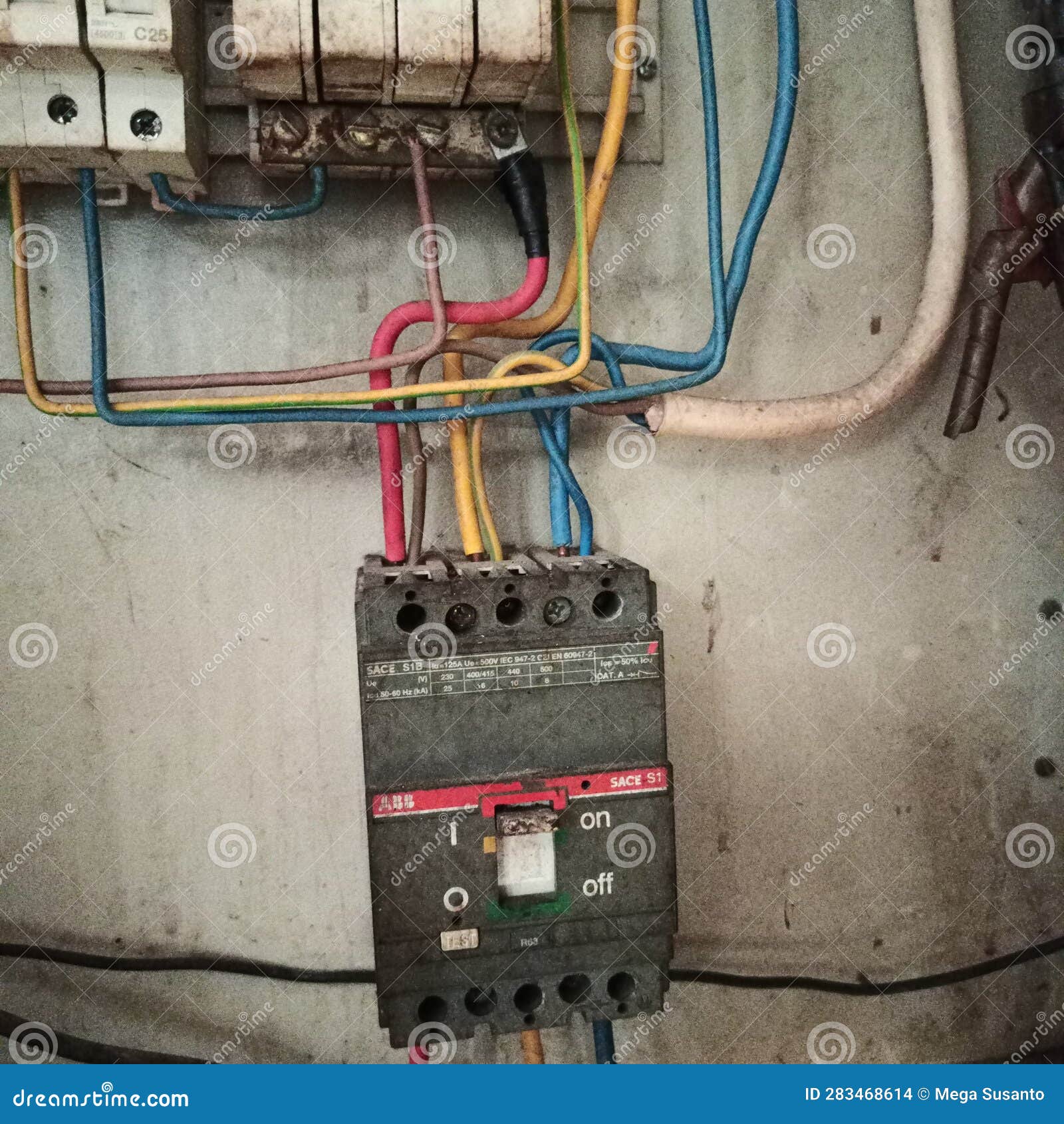 In a Factory Electrical Panel Box Stock Photo - Image of electrical ...