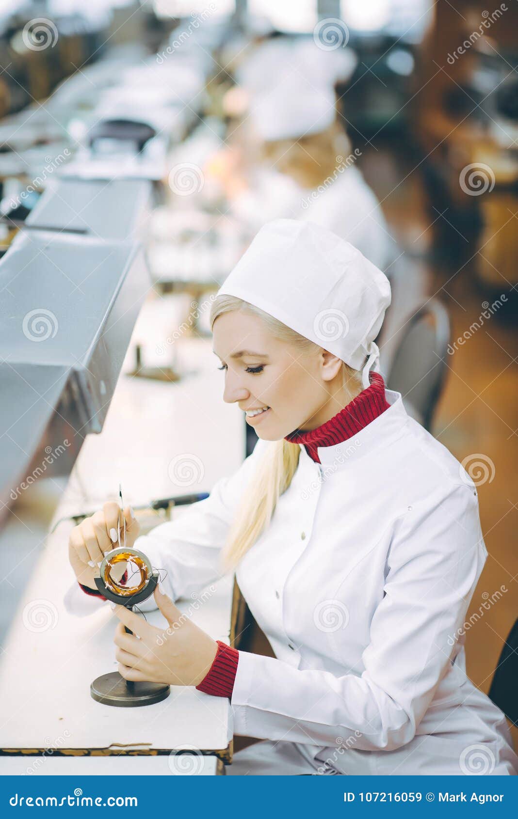 Factory electronics worker stock image. Image of system - 107216059