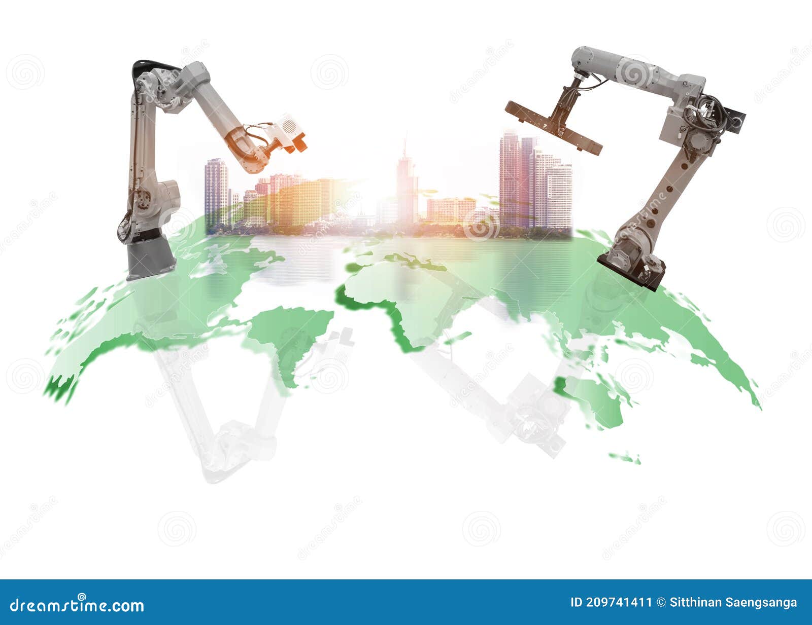 Factory Engineer Operating Big Machine Cut Off Stock Image - Image of ...