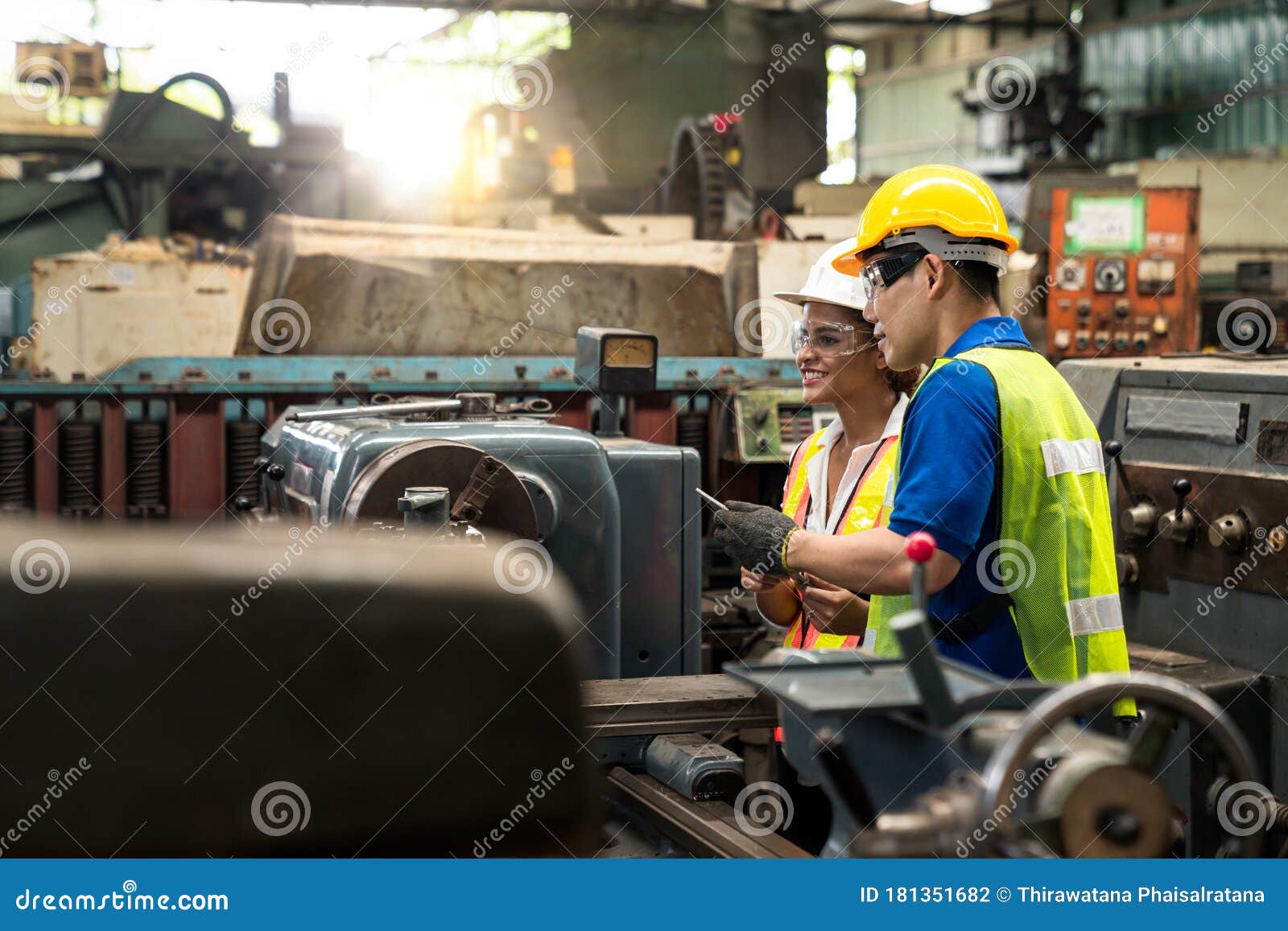 Factory Engineers and Chief Technicians are Watching the Operation of ...