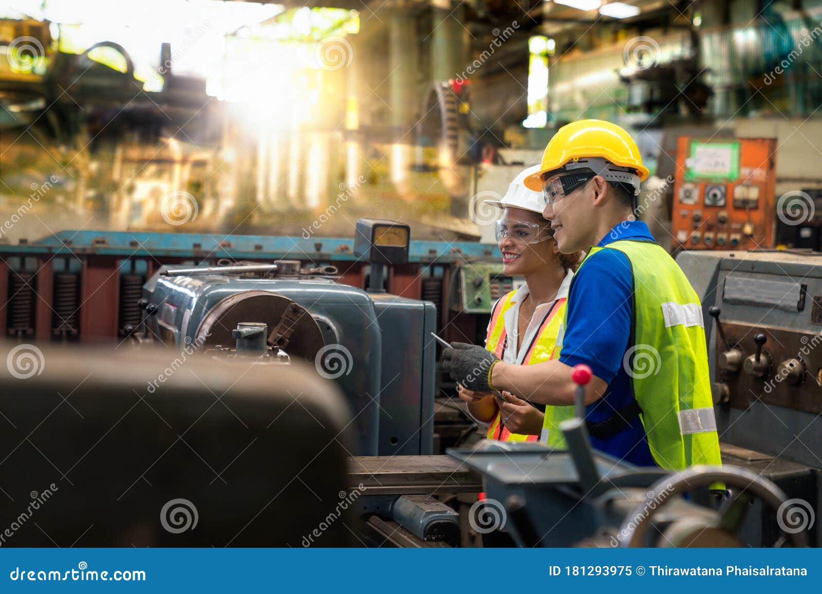 Factory Engineers and Chief Technicians are Watching the Operation of ...