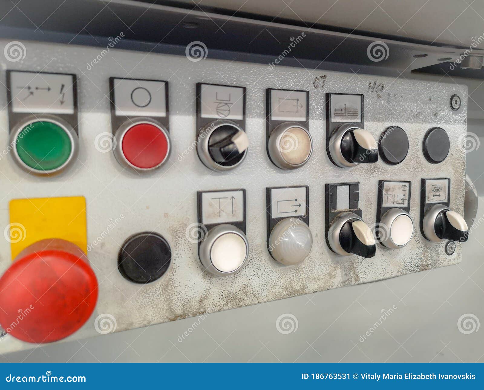 Factory Equipment Control Panel Stock Image - Image of panel, working ...