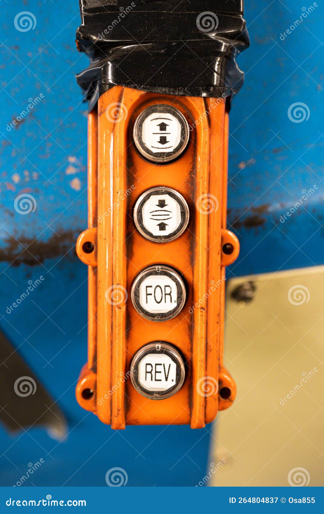 Factory Equipment Control Panel Buttons in Metal Roofing Workshop Stock ...