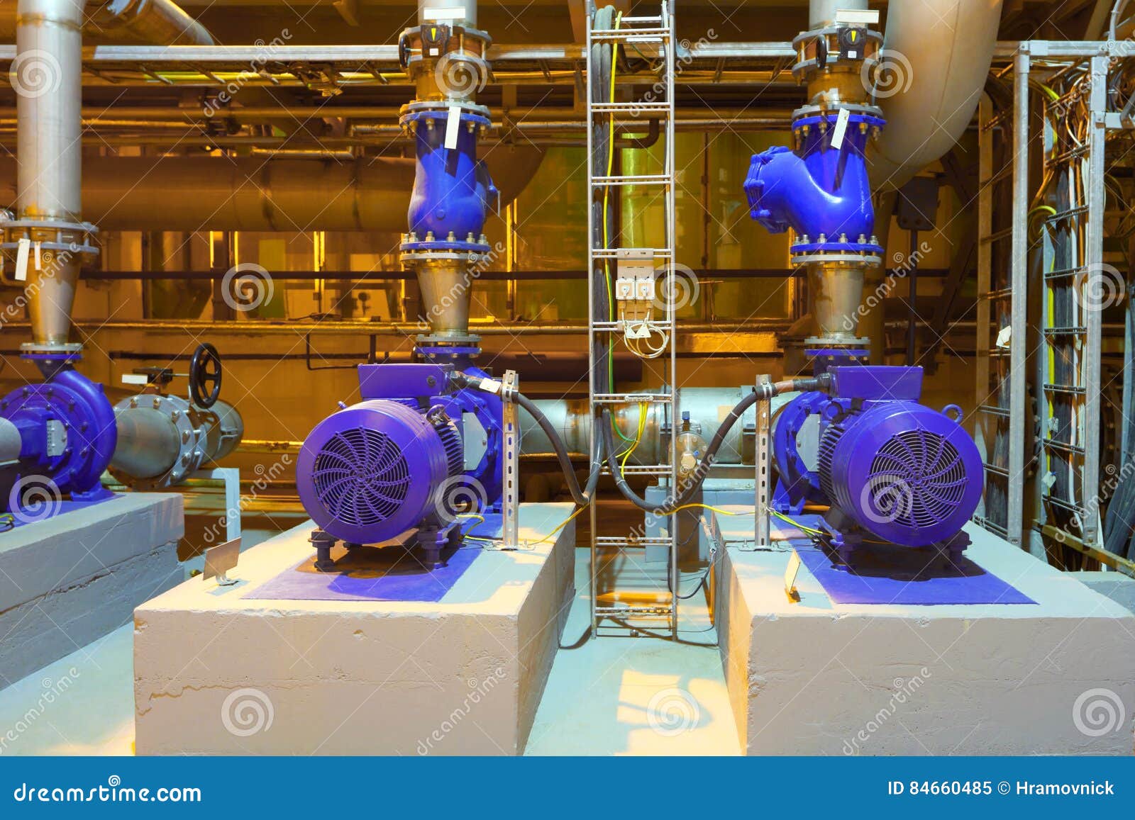 Factory Equipment.Electrical Pumps.the Industrial Technology. Stock ...
