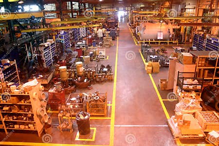 Factory Floor. stock image. Image of manufacture, build - 13262781