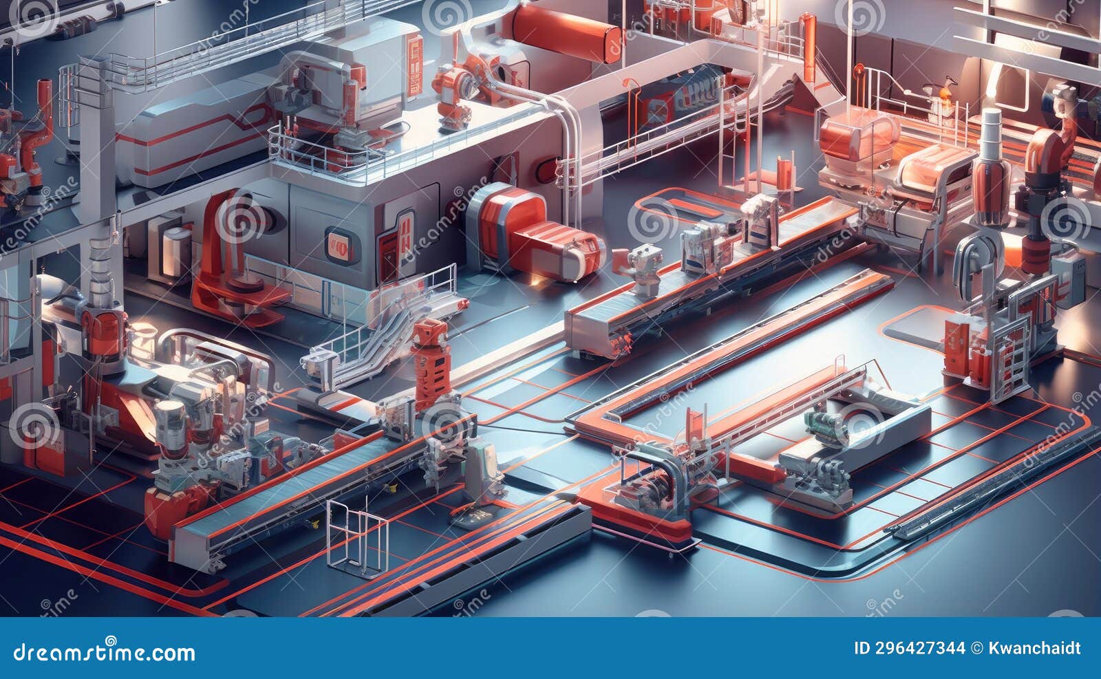 A Factory Floor with Machinery Producing Sleek and Functional Products ...