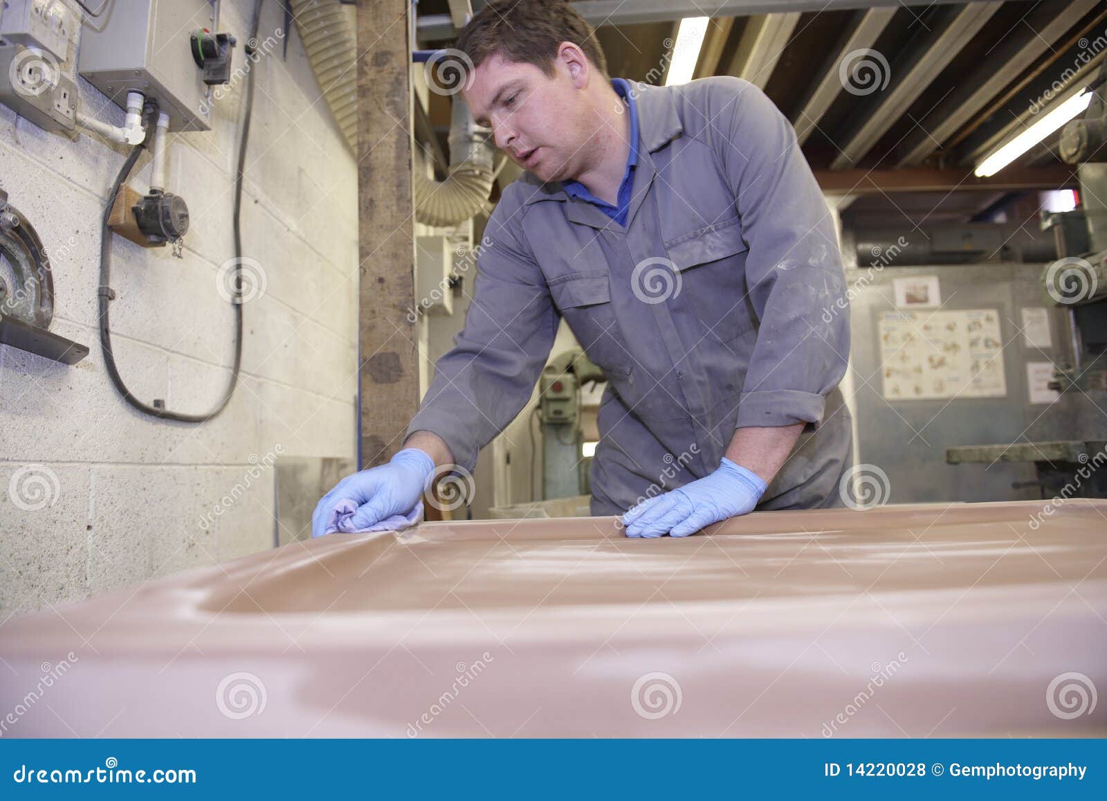 Factory floor worker stock photo. Image of employee, floor - 14220028