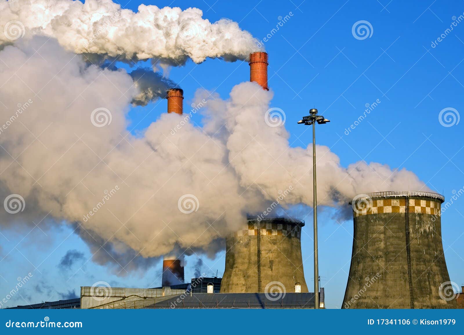 Factory fumes stock photo. Image of energy, plant, pipe - 17341106