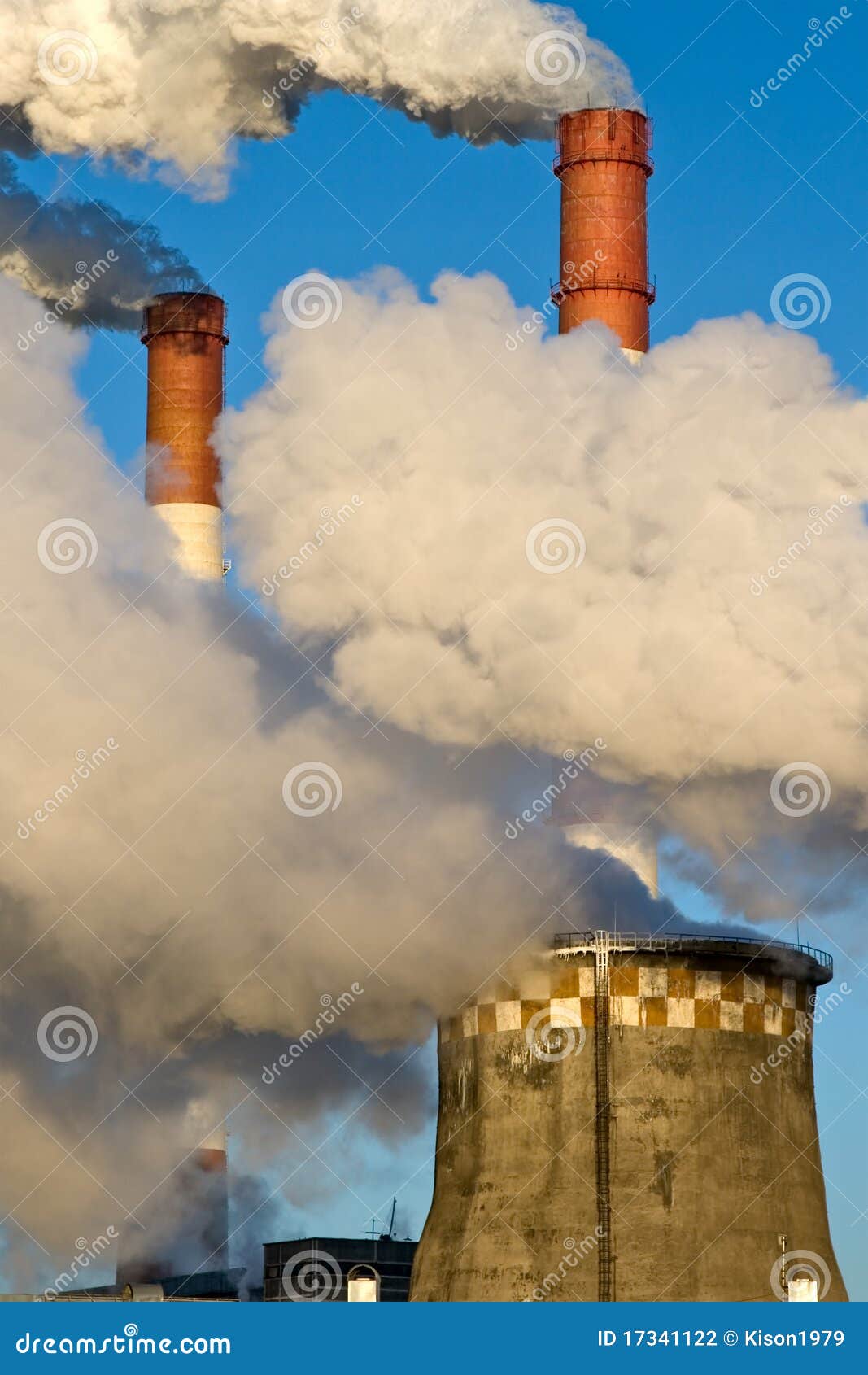 Factory fumes stock photo. Image of energy, condensation - 17341122