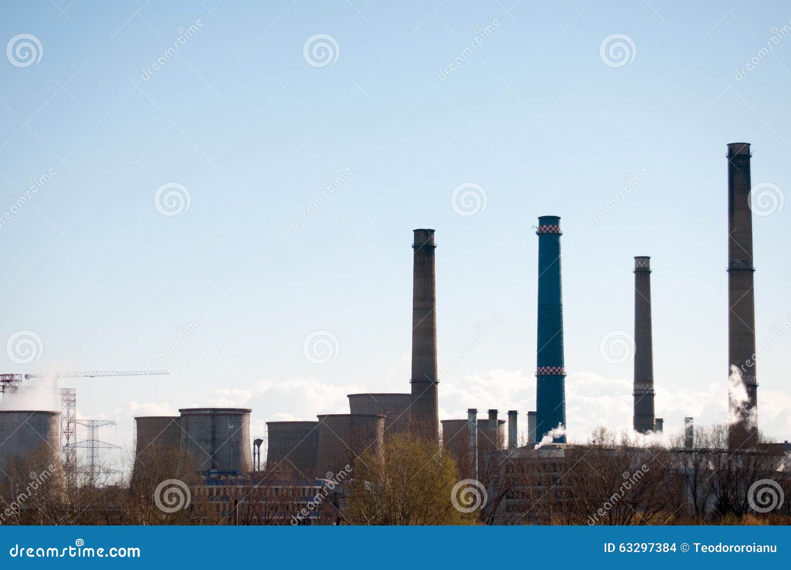 Factory furnaces stock photo. Image of hazard, fuel, tanks - 63297384