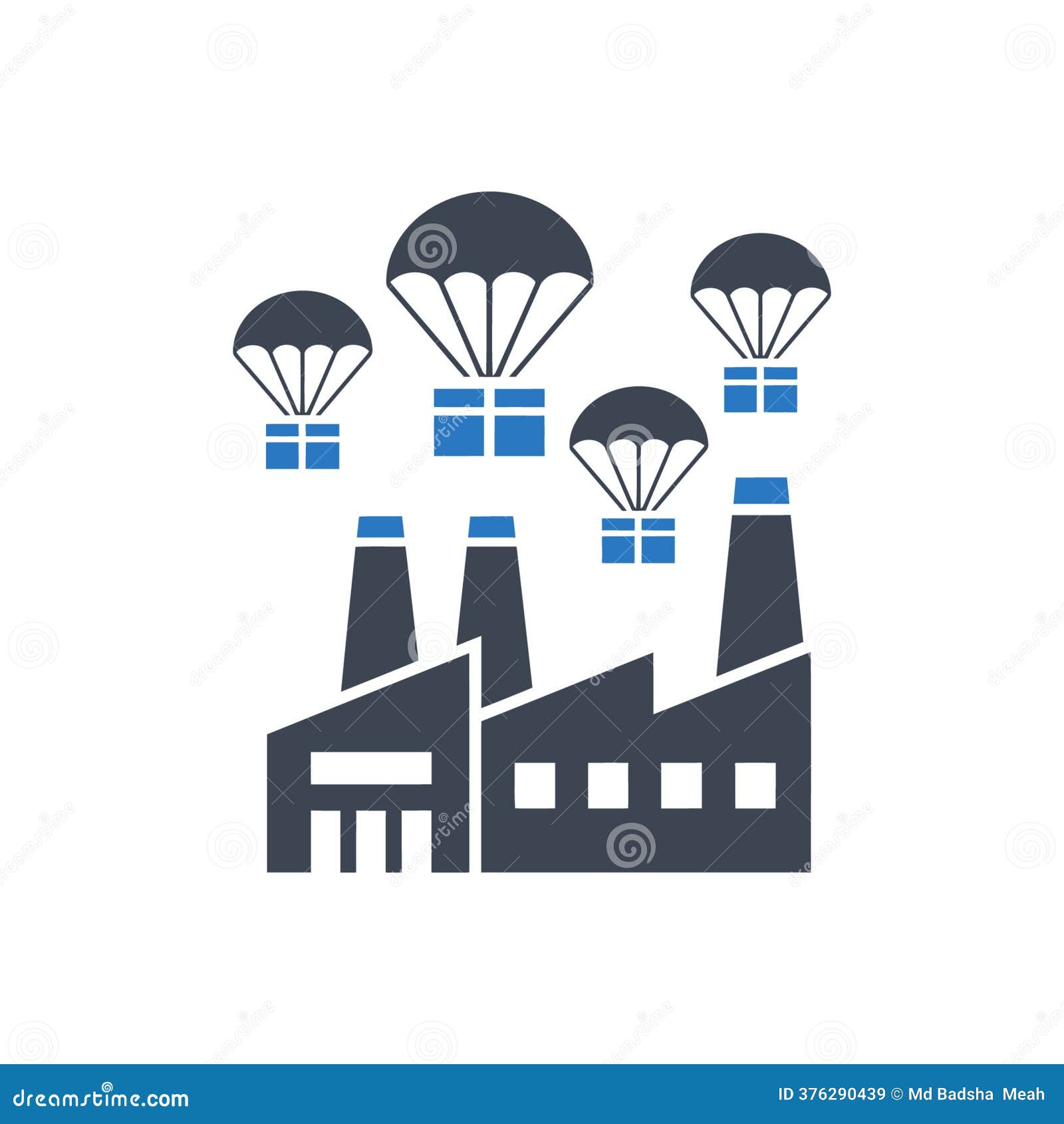 Parachute Icon Vector | CartoonDealer.com #348078263