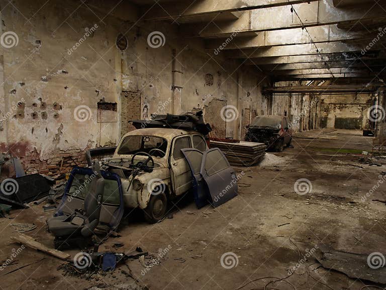 Factory hall stock photo. Image of mess, repair, paint - 15786752
