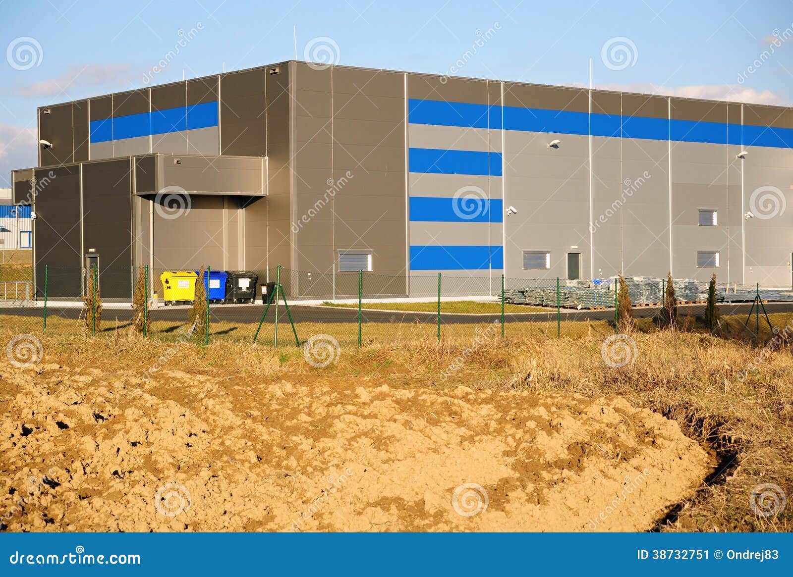 Factory hall stock image. Image of exterior, factory - 38732751
