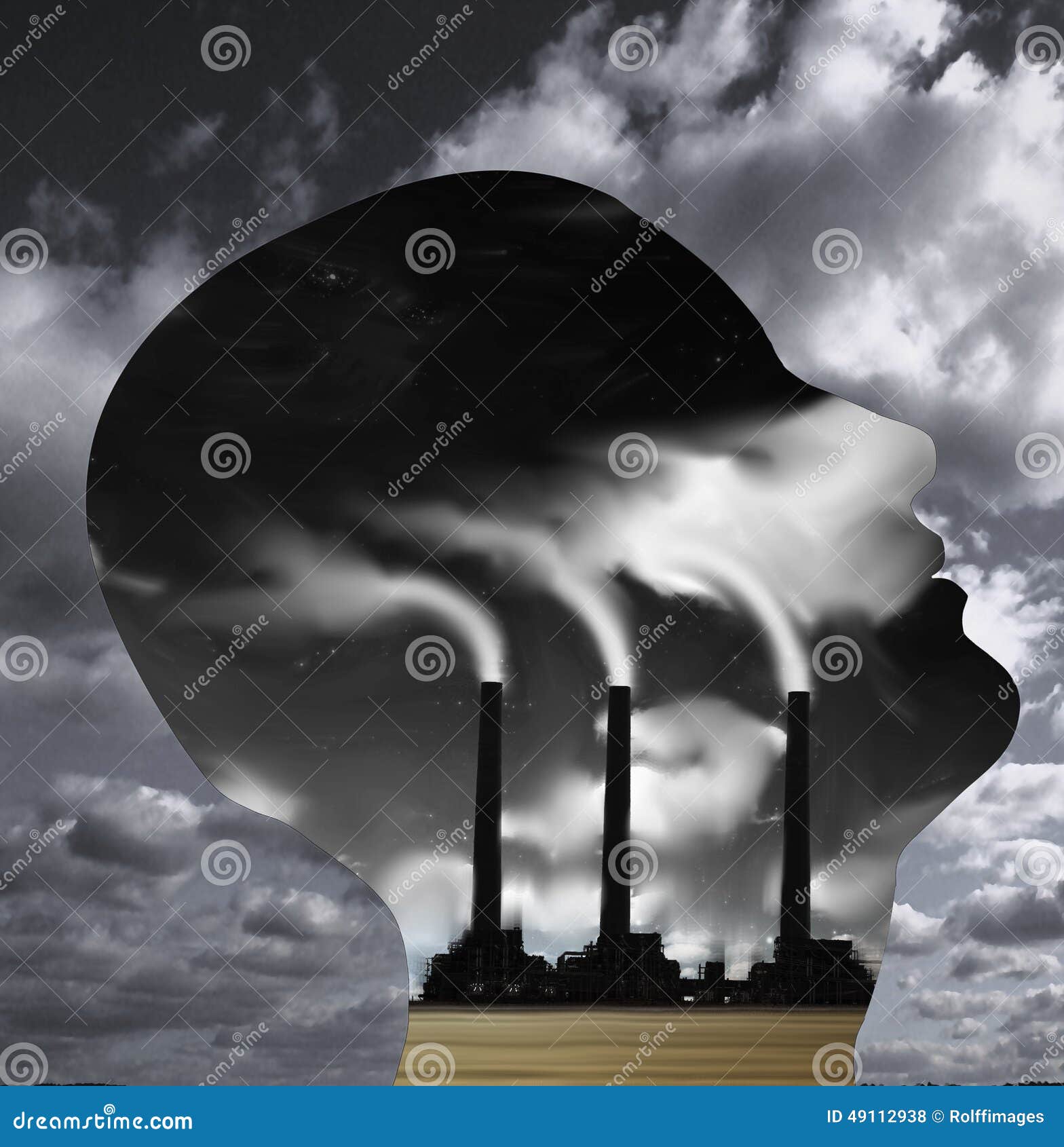 Factory Head stock illustration. Illustration of industry - 49112938