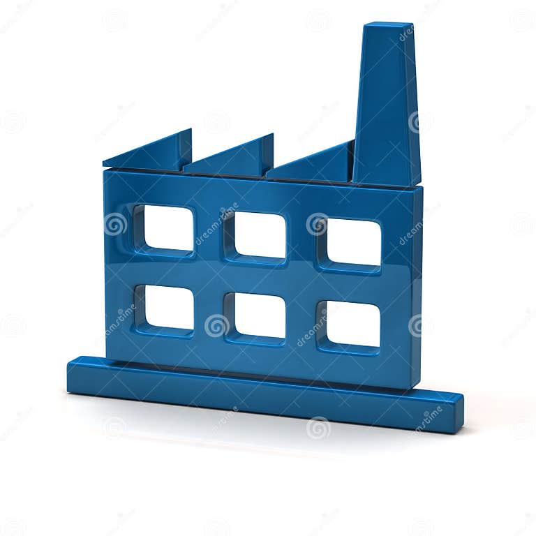 Factory icon stock illustration. Illustration of manufactory - 26453405