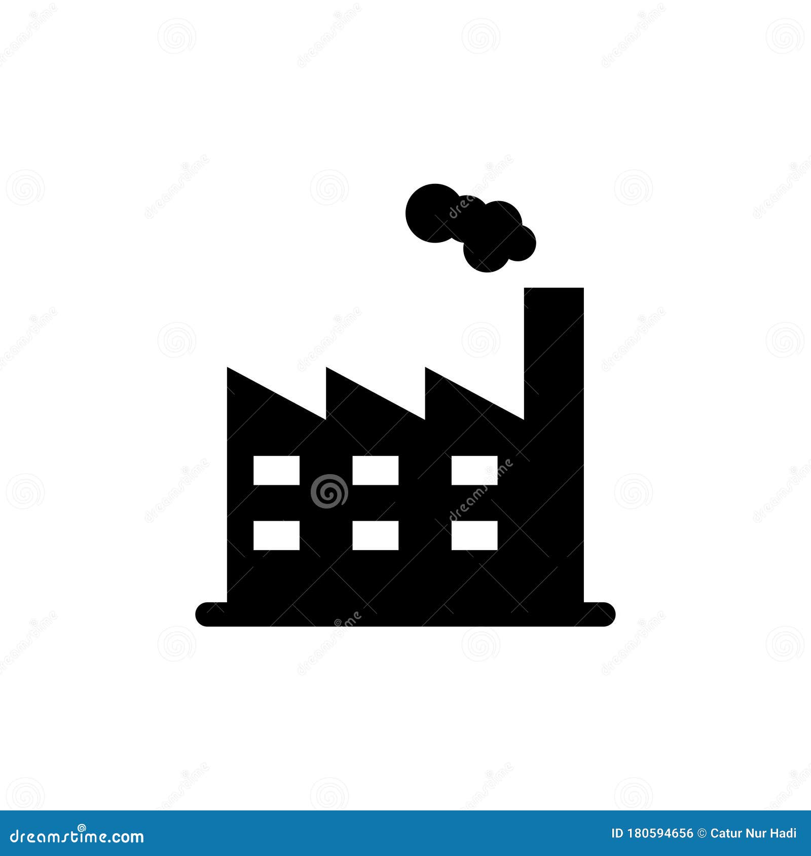 Factory Icon Flat Vector Template Design Trendy Stock Vector ...