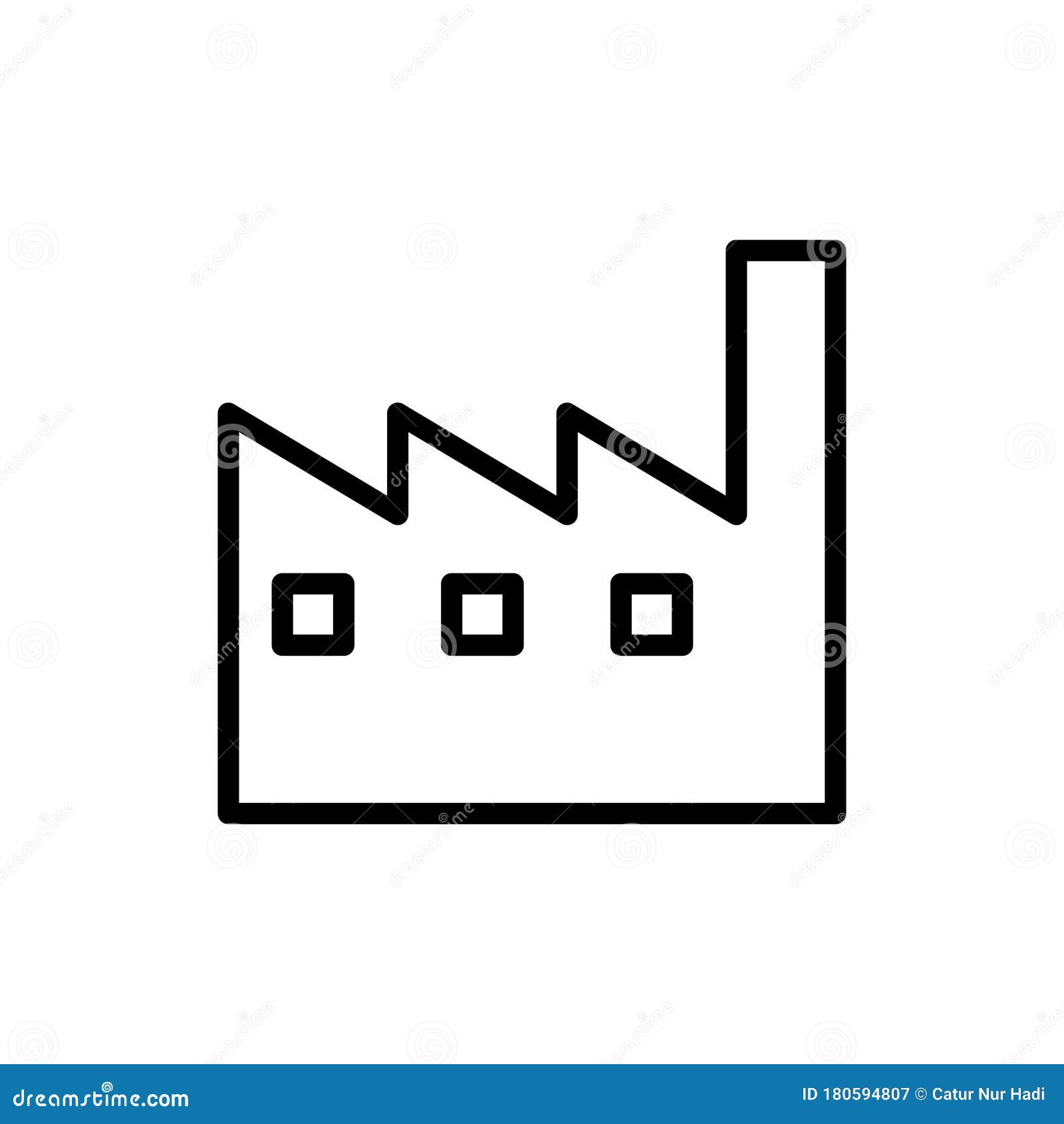 Factory Icon Flat Vector Template Design Trendy Stock Vector ...