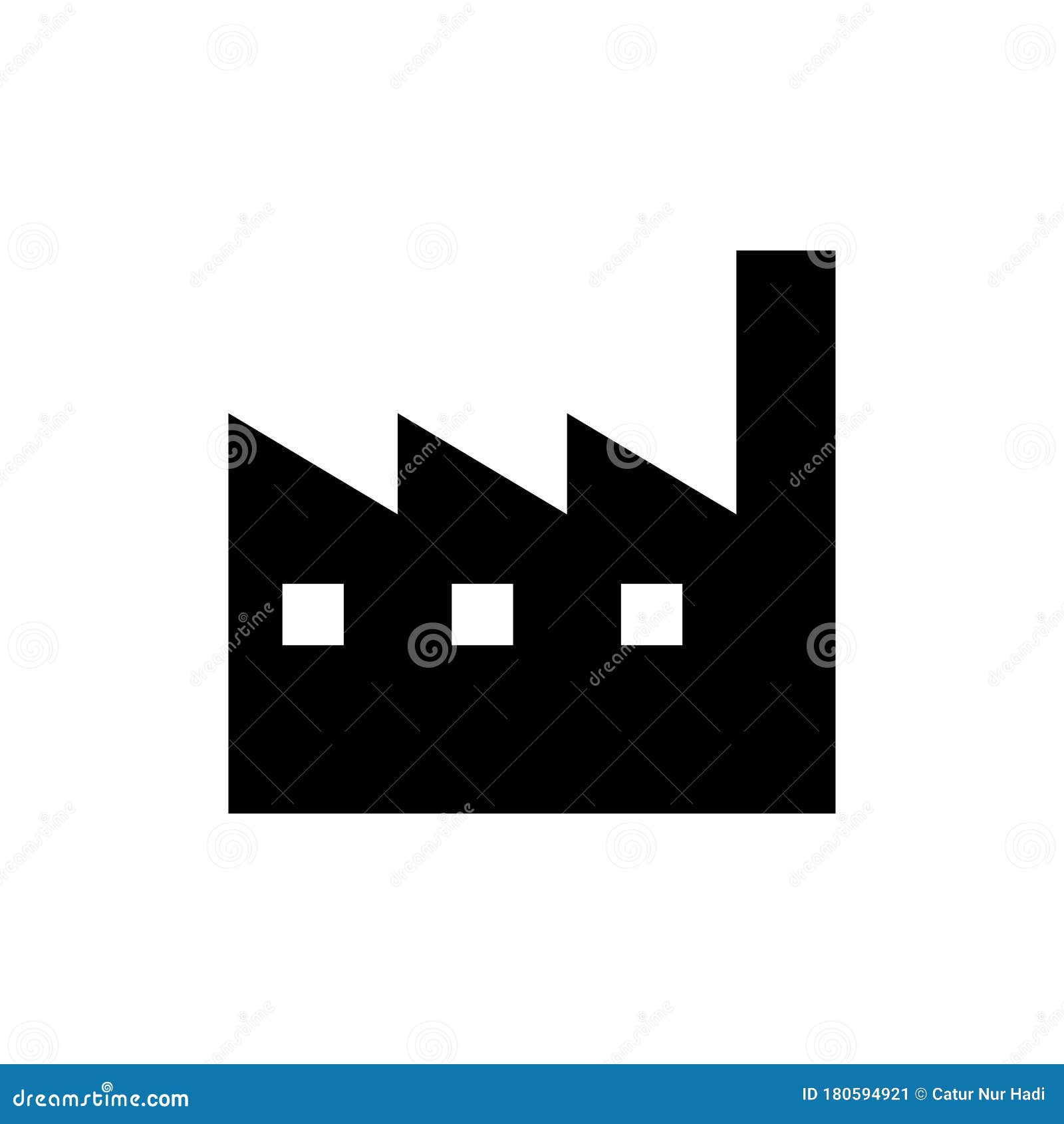 Factory Icon Flat Vector Template Design Trendy Stock Vector ...