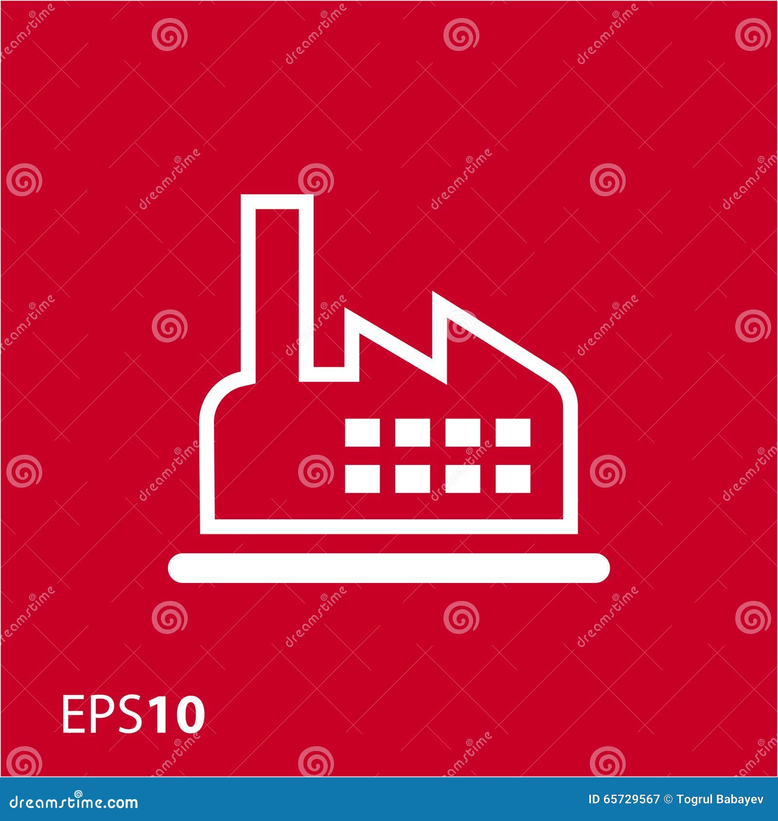 Factory Icon for Web and Mobile Stock Illustration - Illustration of ...