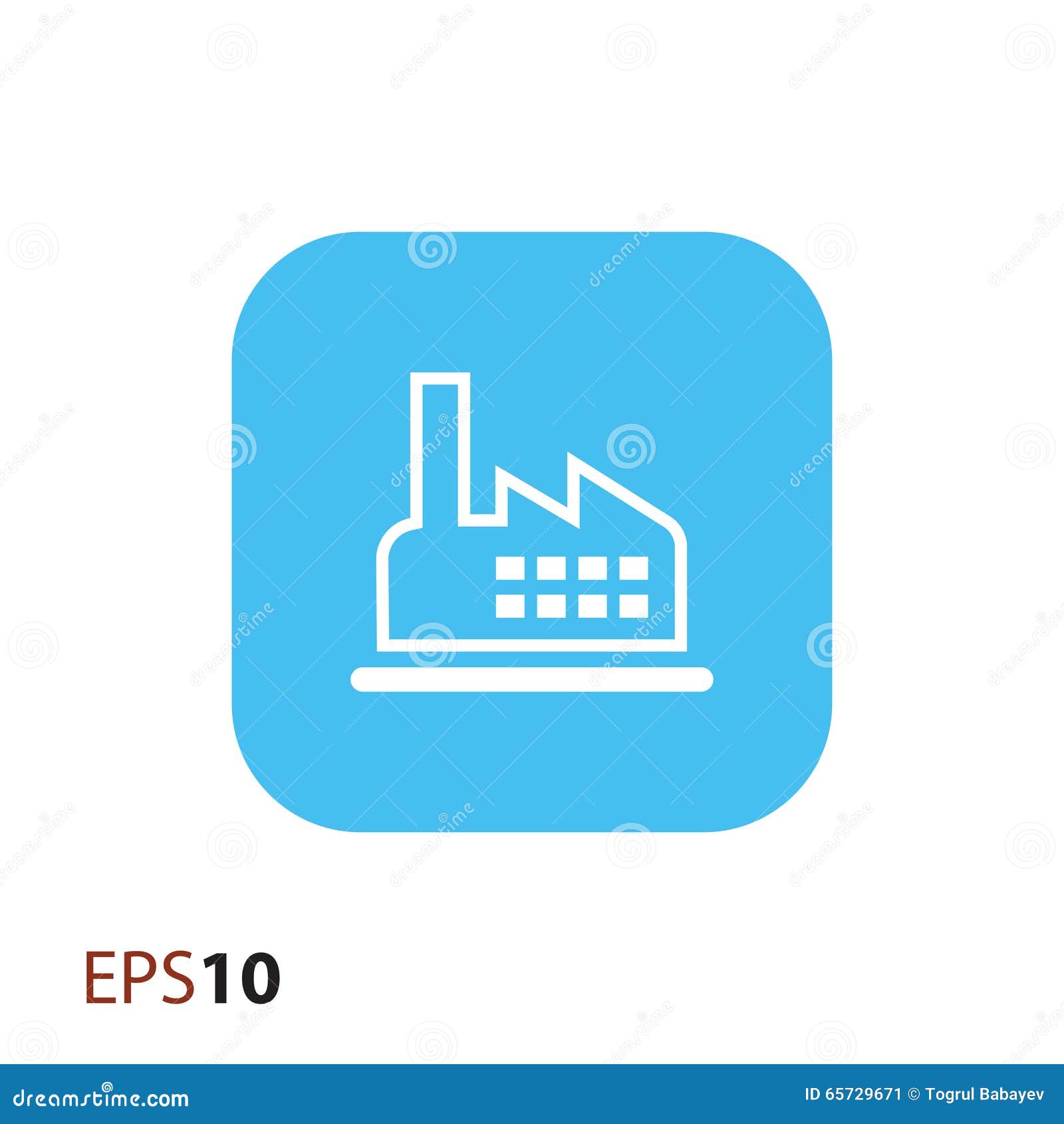 Factory Icon for Web and Mobile Stock Illustration - Illustration of ...
