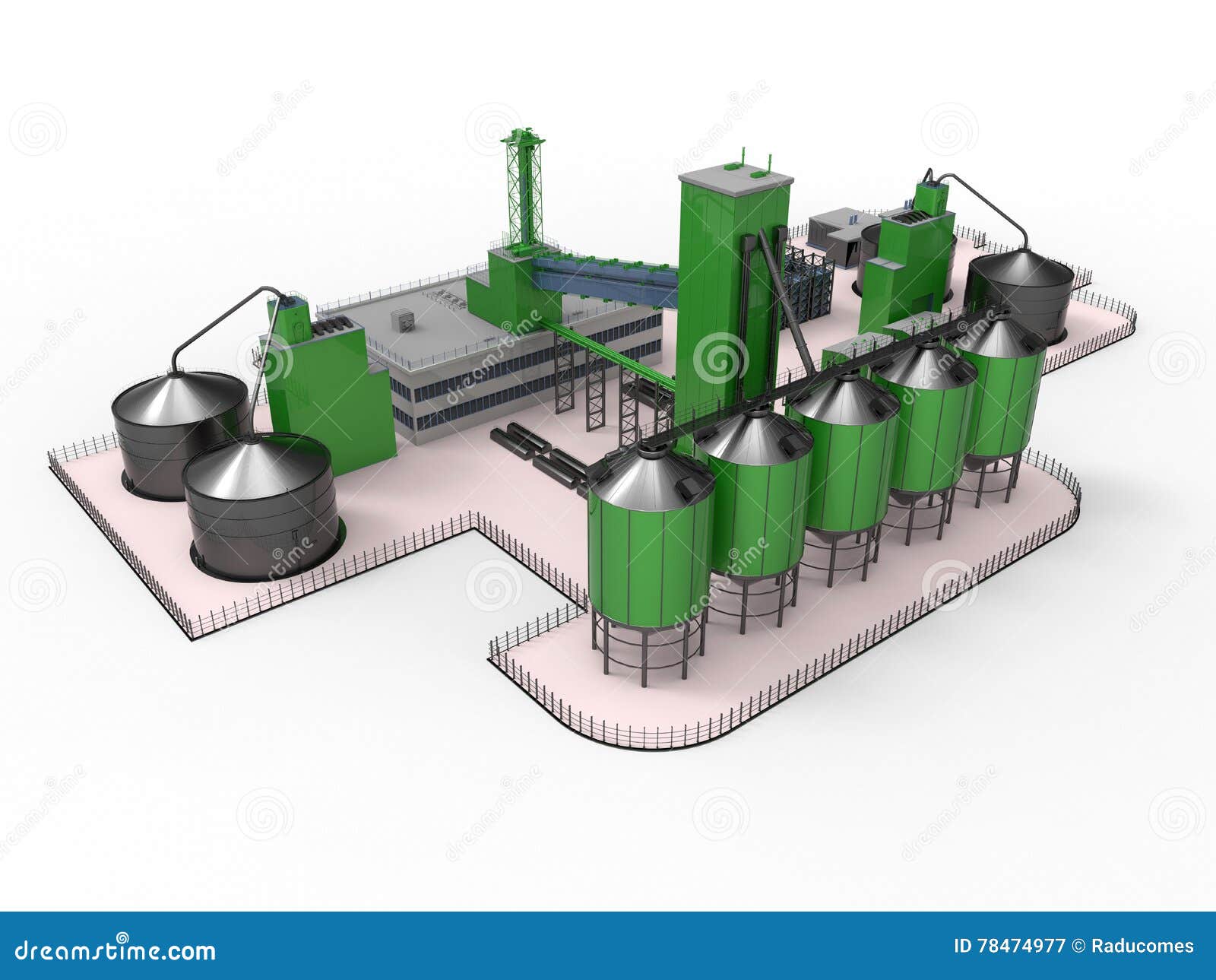 Factory illustration stock illustration. Illustration of architecture ...