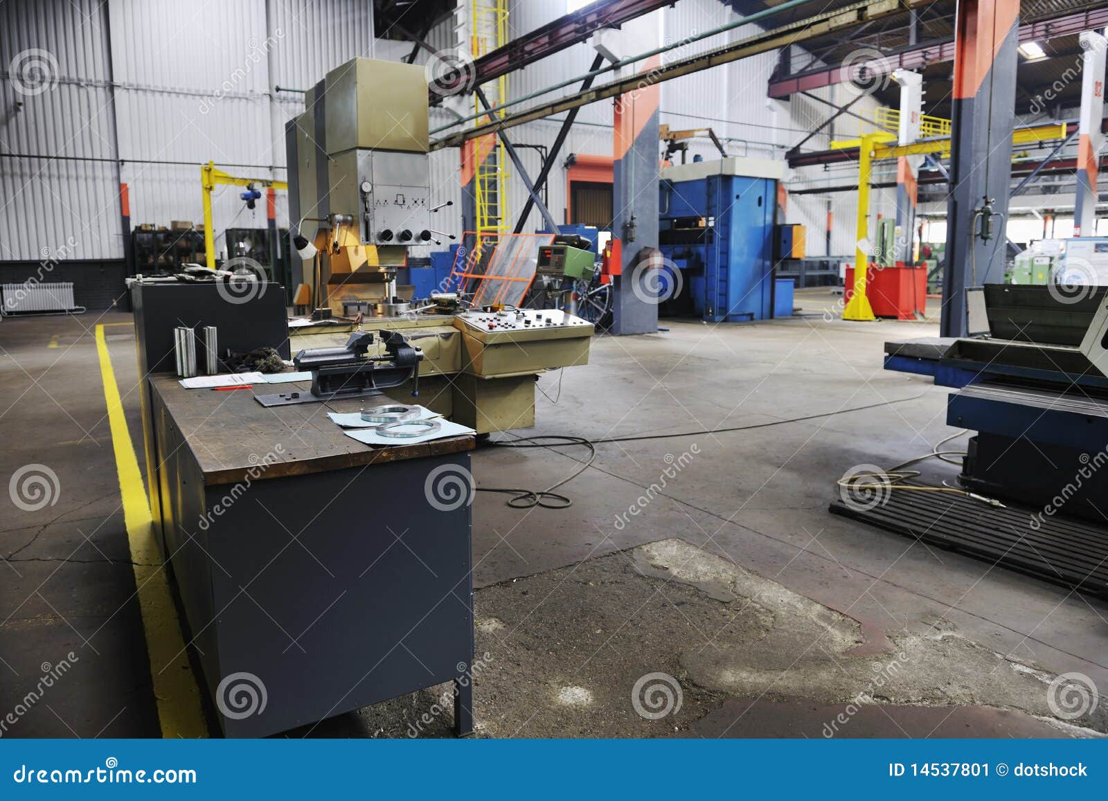 Factory indoor stock image. Image of business, metal - 14537801