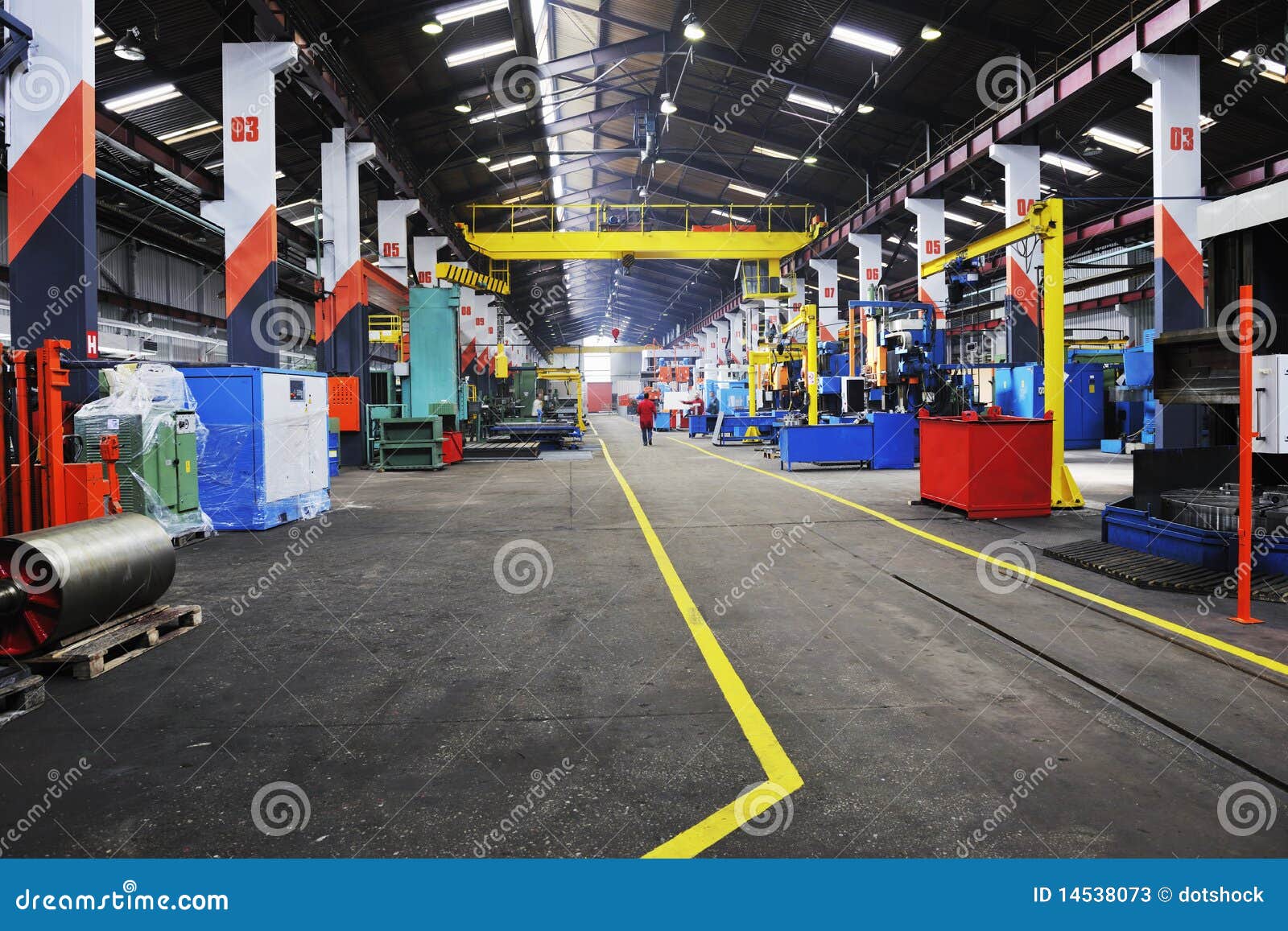 Factory indoor stock image. Image of construction, architecture - 14538073