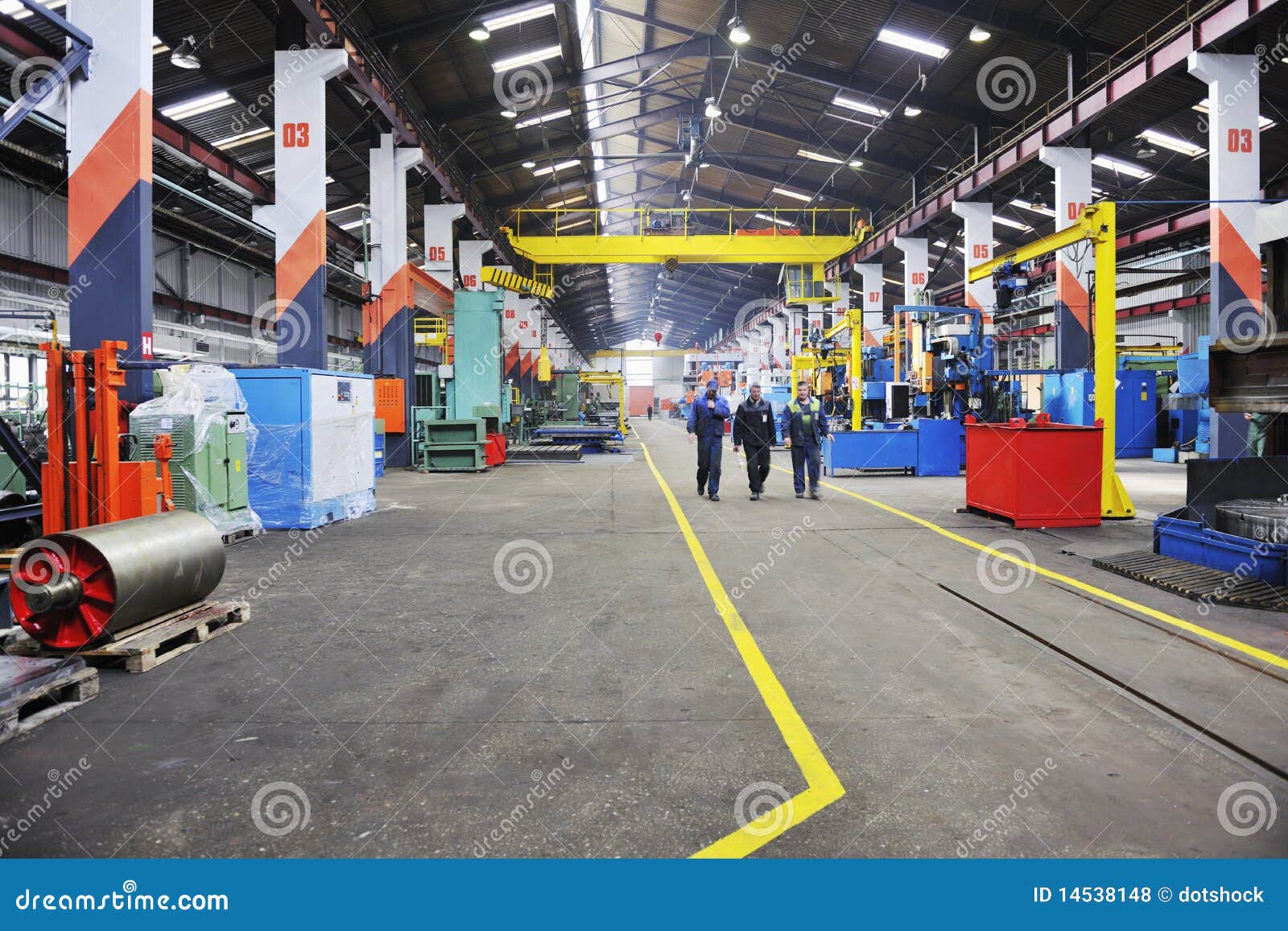 Factory indoor stock photo. Image of material, industrial - 14538148