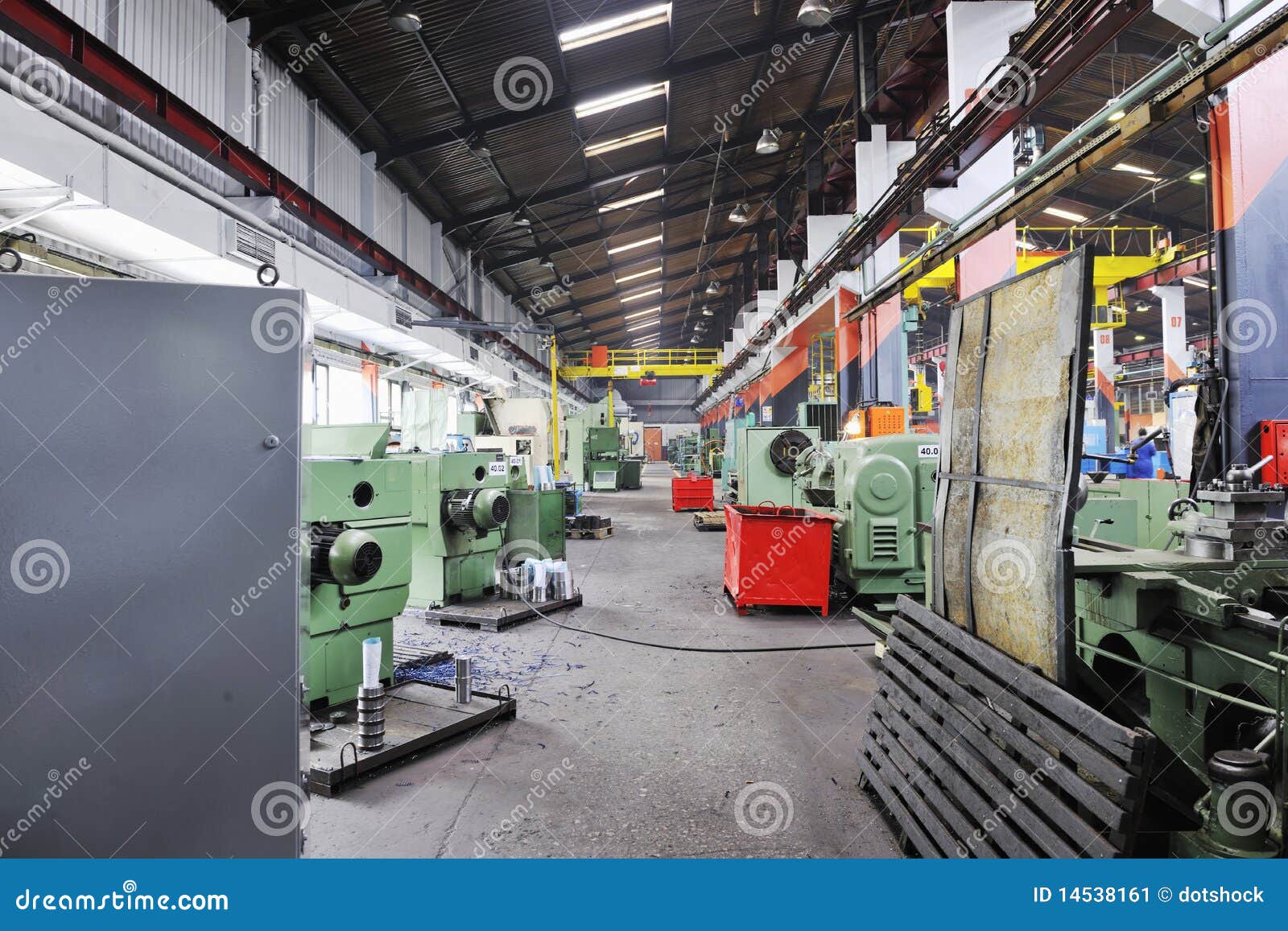 Factory indoor stock image. Image of metal, boxes, modern - 14538161
