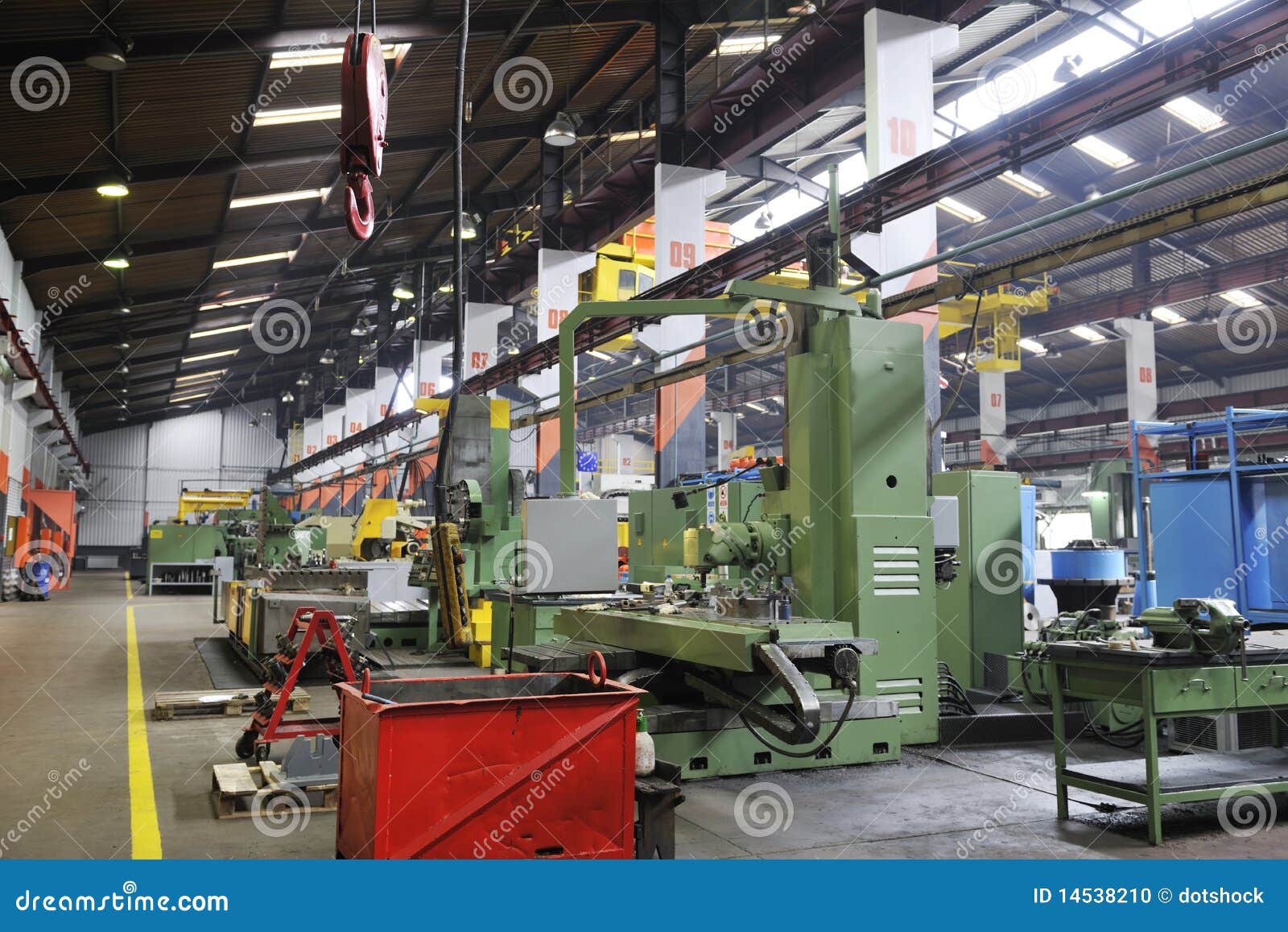 Factory indoor stock photo. Image of building, iron, goods - 14538210
