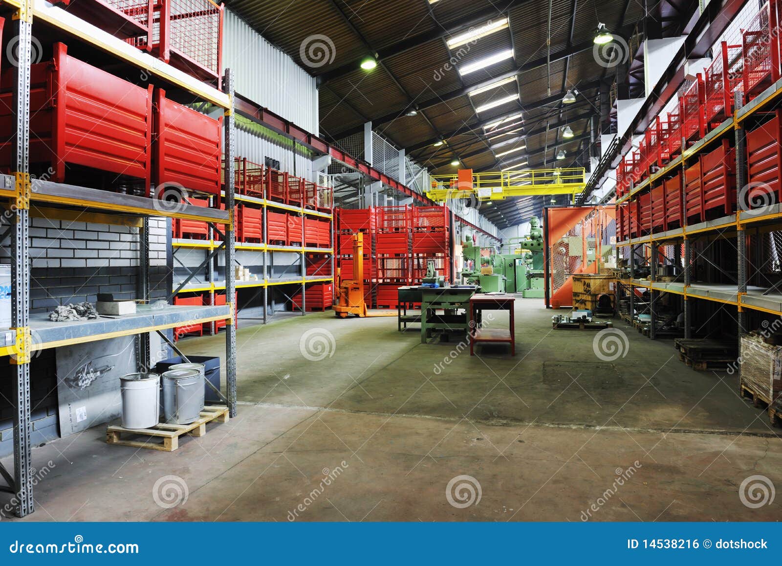 Factory indoor stock photo. Image of company, rack, equipment - 14538216