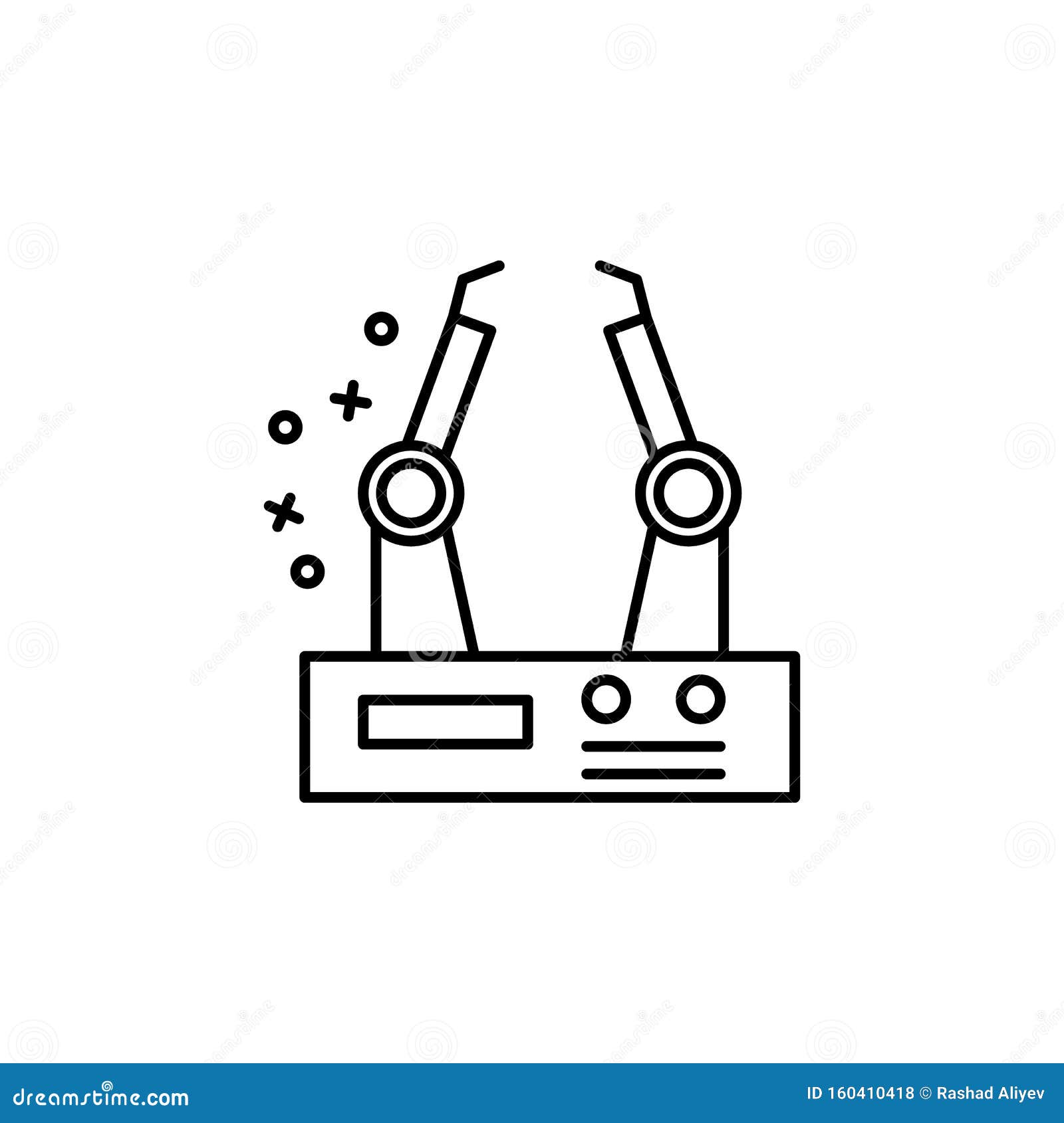 Factory Industry Machine Icon. Element of Manufacturing Stock ...