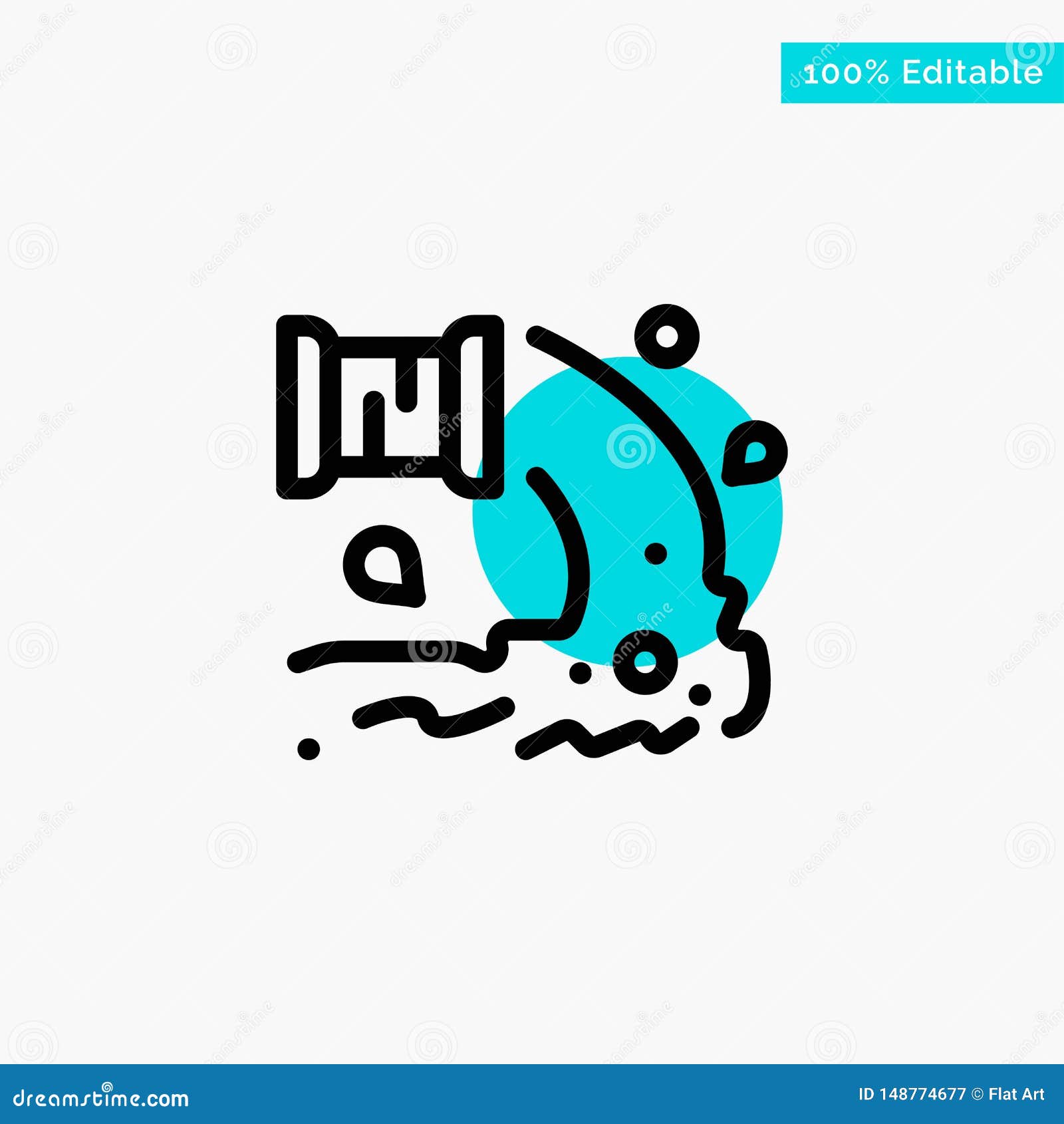Waste Effluent Color Vector Doodle Simple Icon | CartoonDealer.com ...