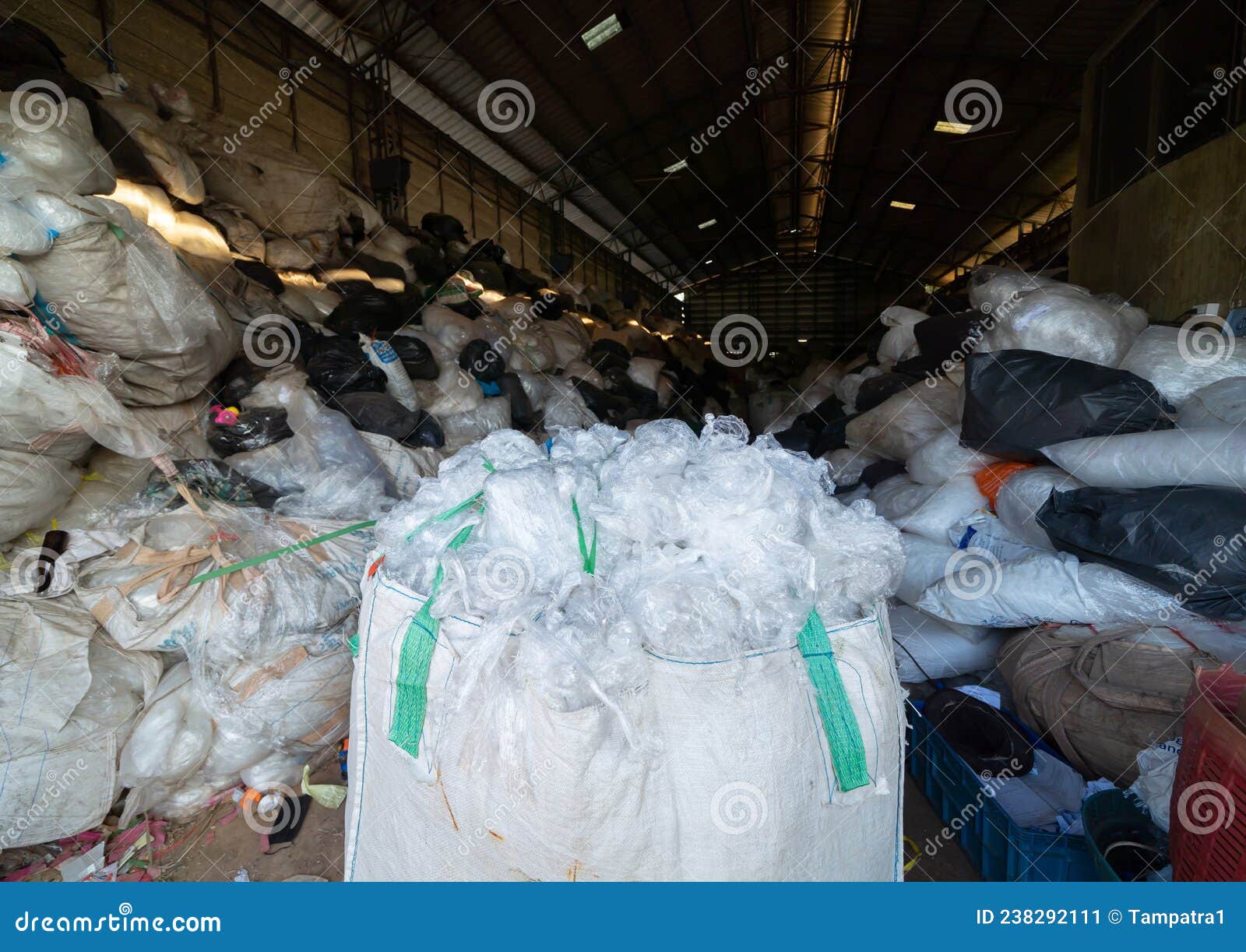 Factory Industry with Stack of Different Types of Large Garbage Dump ...