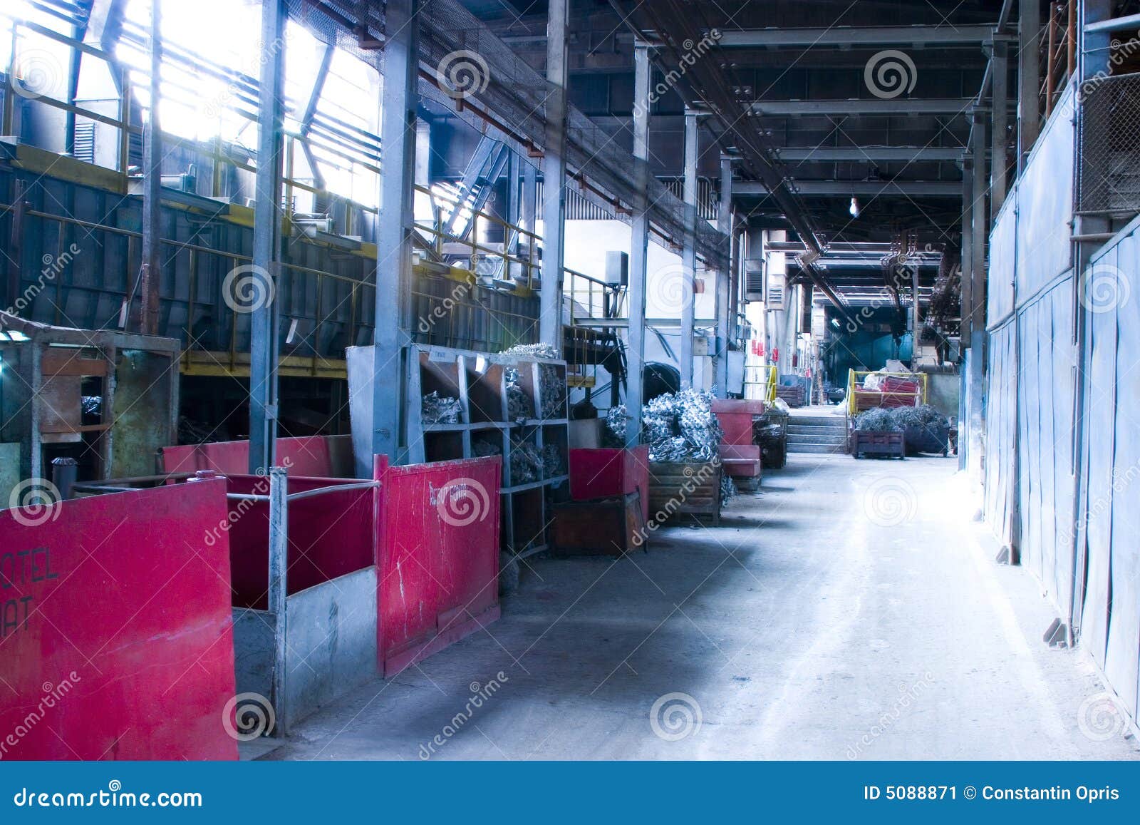 Factory Interior stock image. Image of distribution, steel - 5088871