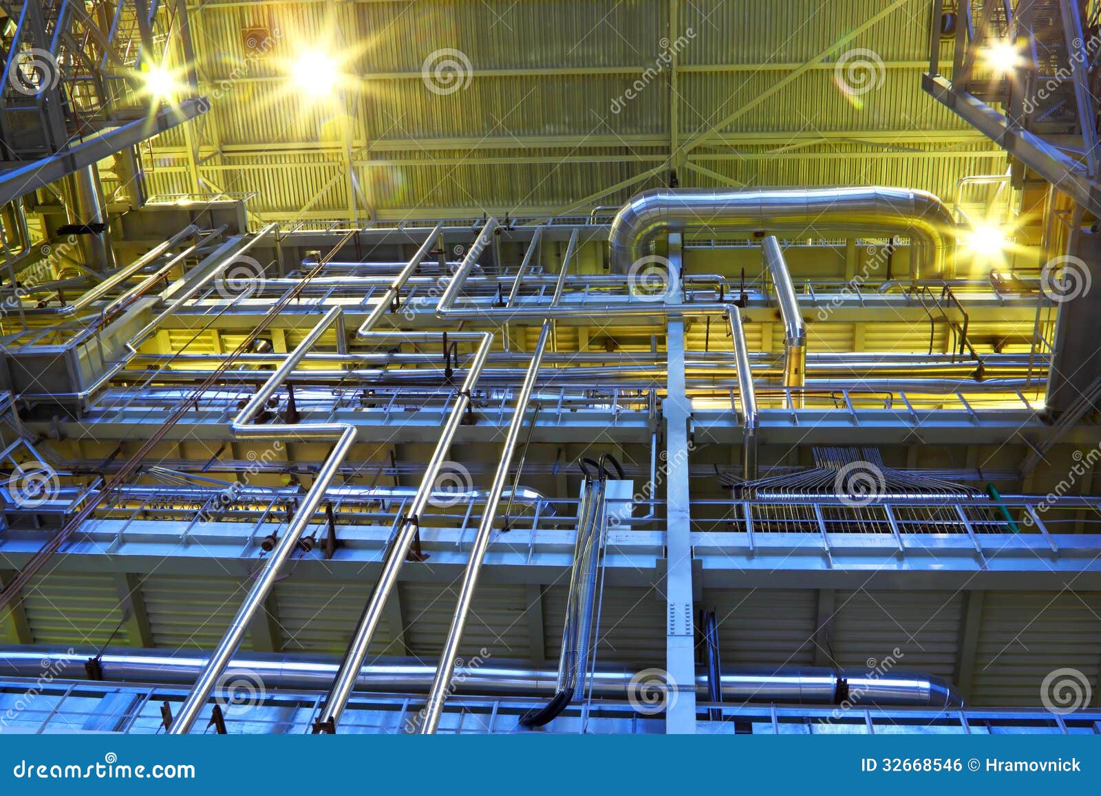 Factory interior stock photo. Image of equipment, building - 32668546