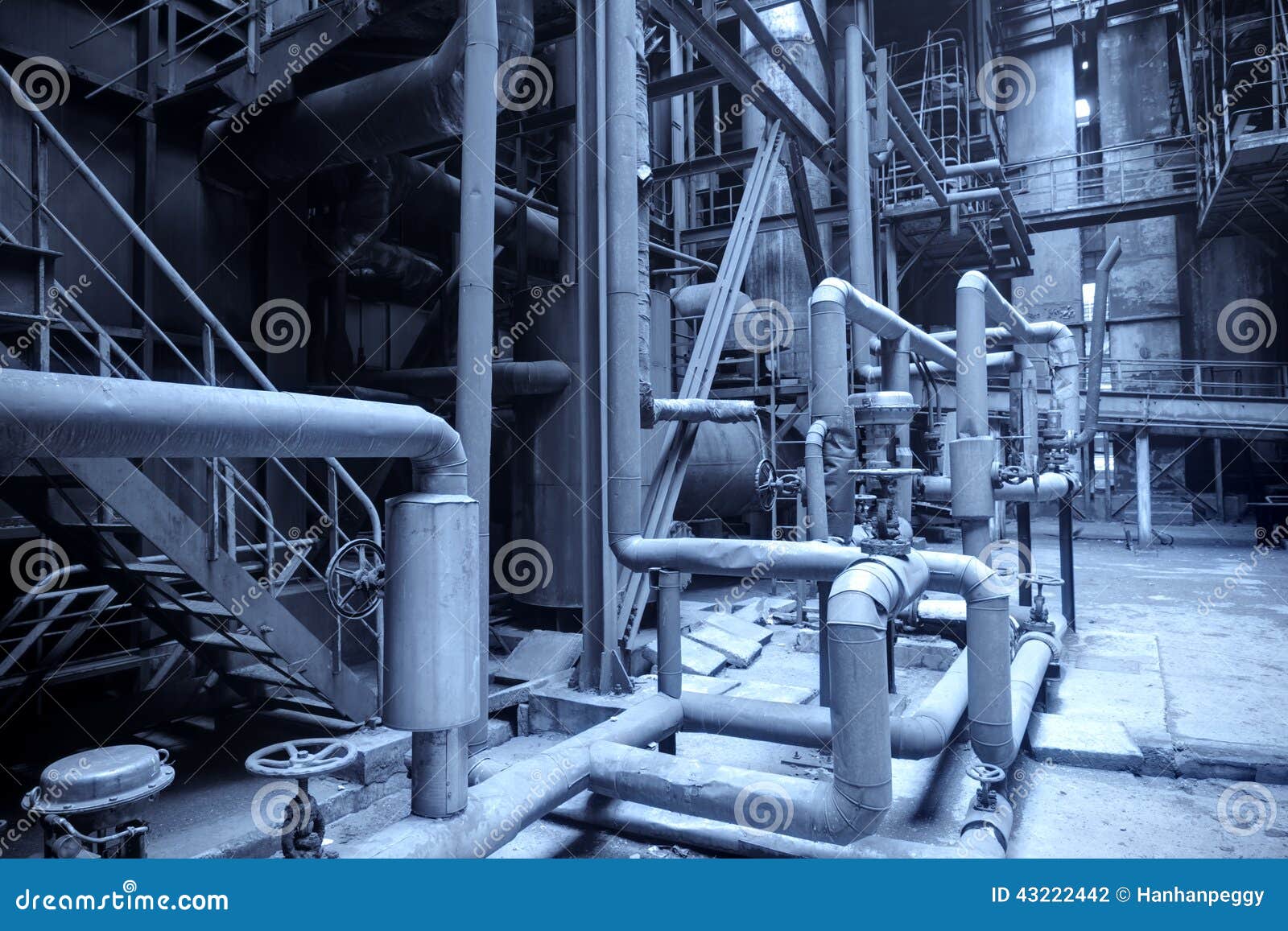 Factory interior stock photo. Image of steel, obsolete - 43222442