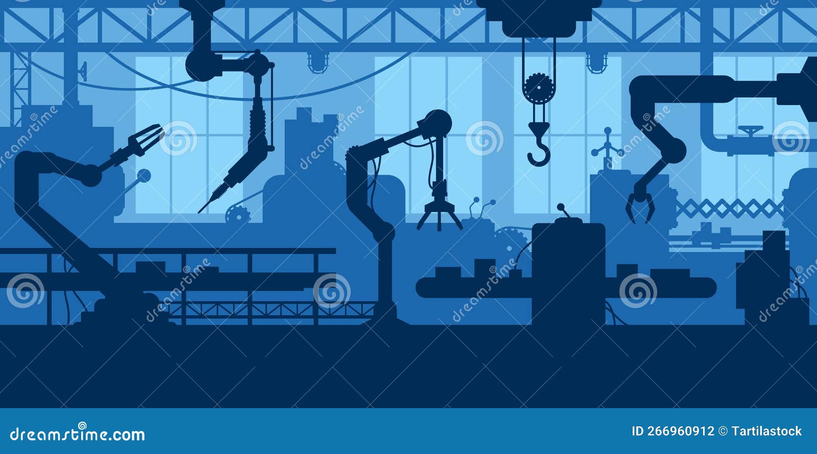 Car Conveyor Assembly Vector Icon Symbol Isolated On White Background ...