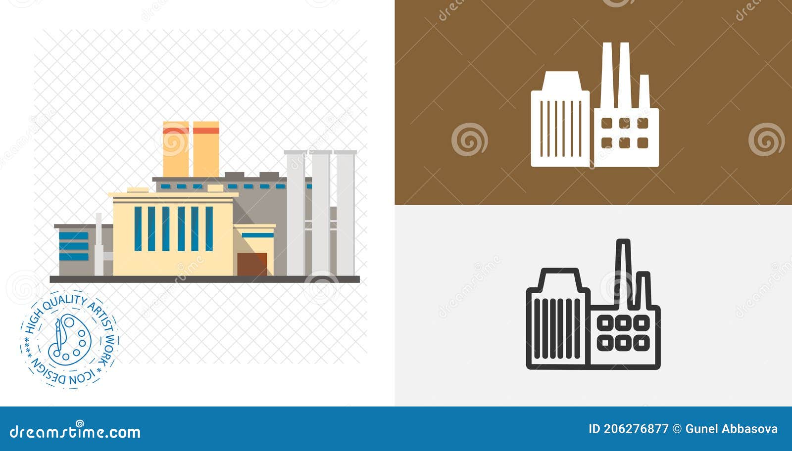 Factory Isolated Icon. Pollution, Ecology Design Element Stock ...