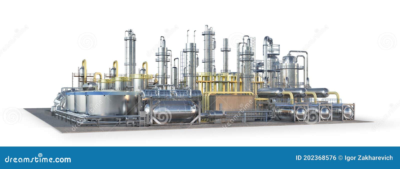 Factory. Isolated on White Background Stock Illustration - Illustration ...