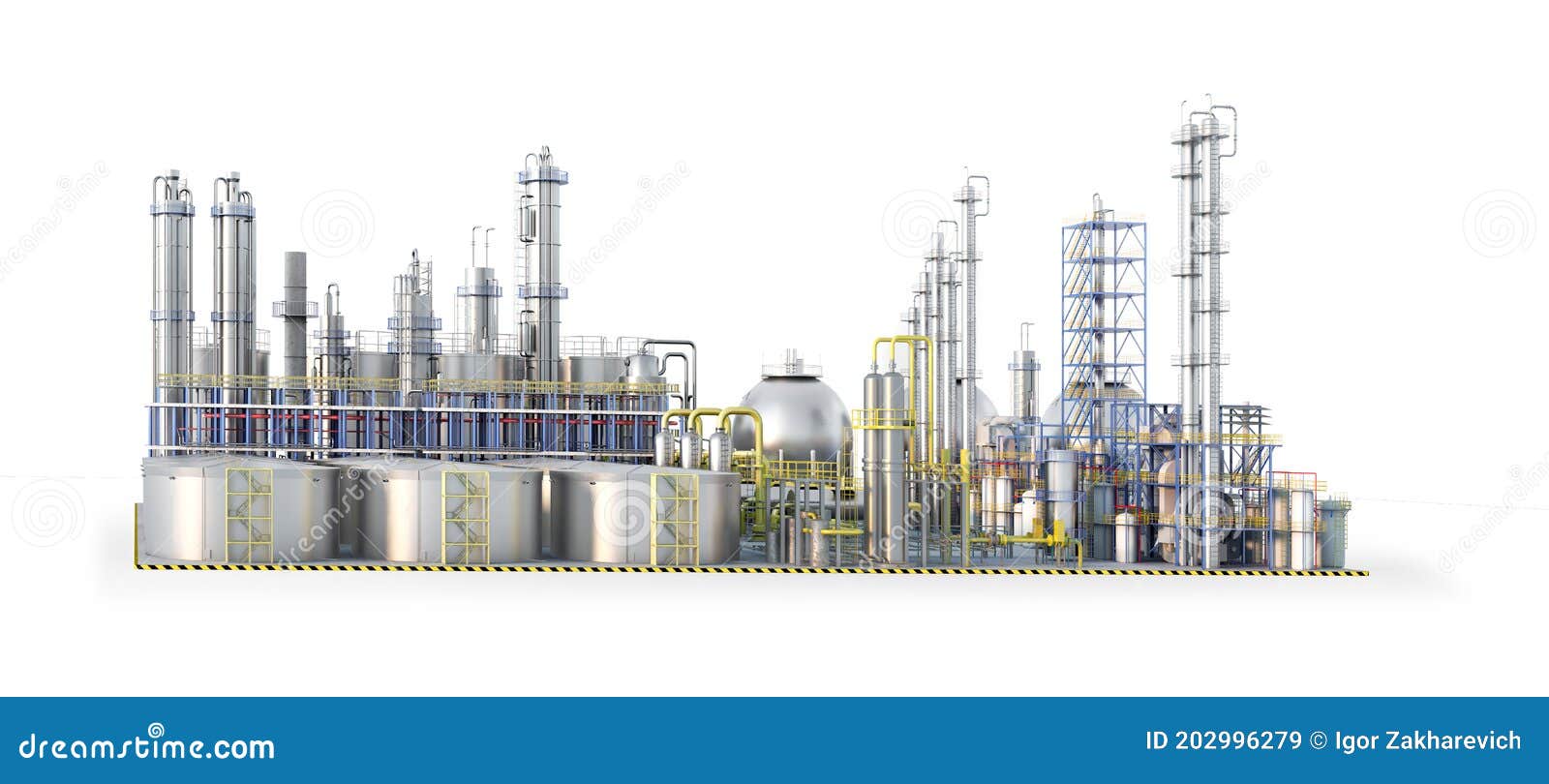 Factory. Isolated on White Background Stock Illustration - Illustration ...