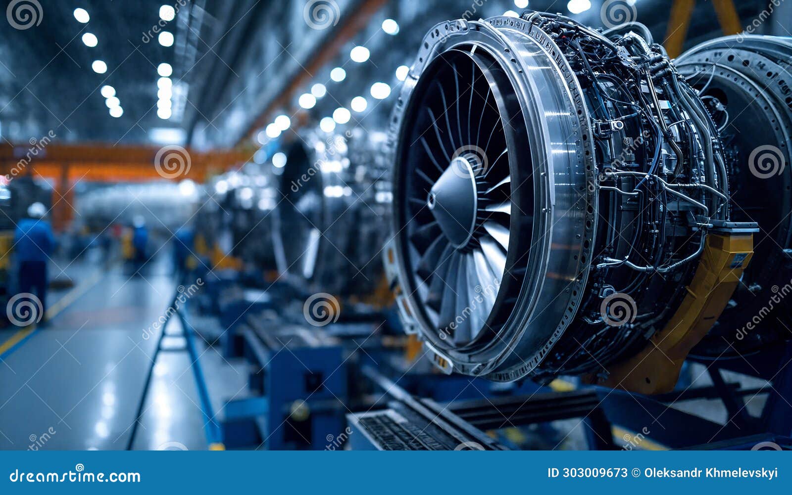 A Factory for Jet Engines and Other Aircraft Manufacturing. AI ...