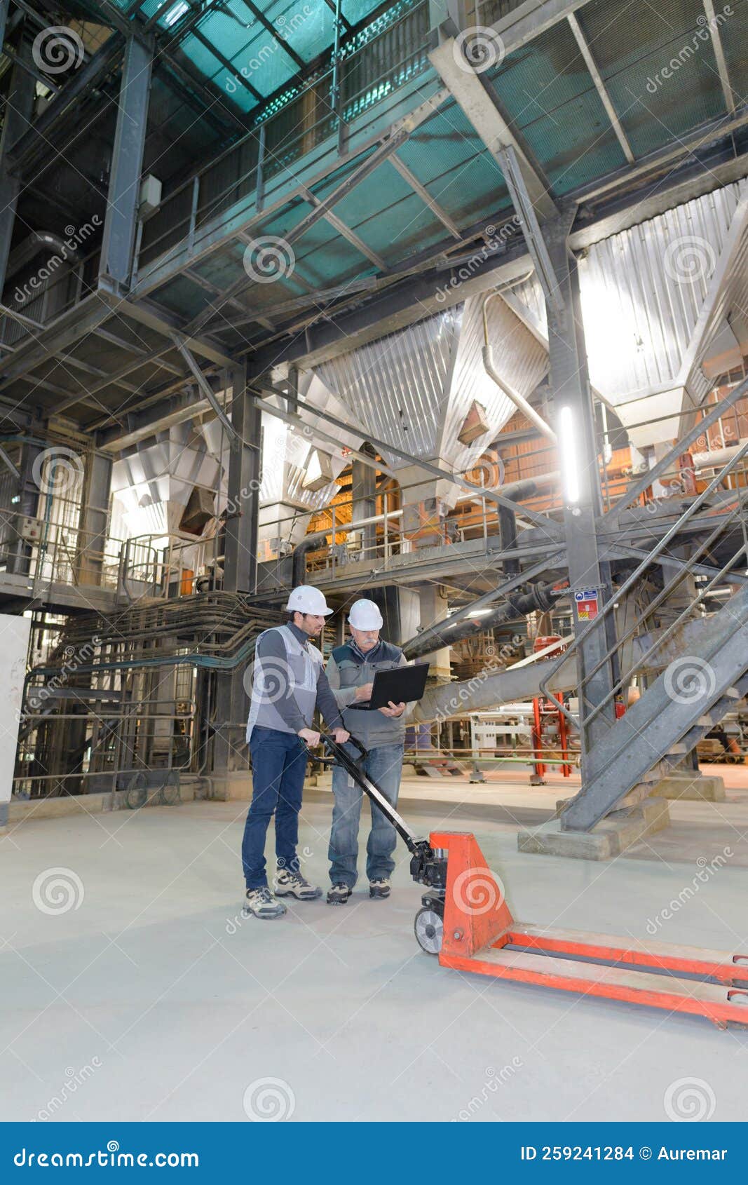 Factory Job Done by Two Men Stock Photo - Image of inductionhardening ...