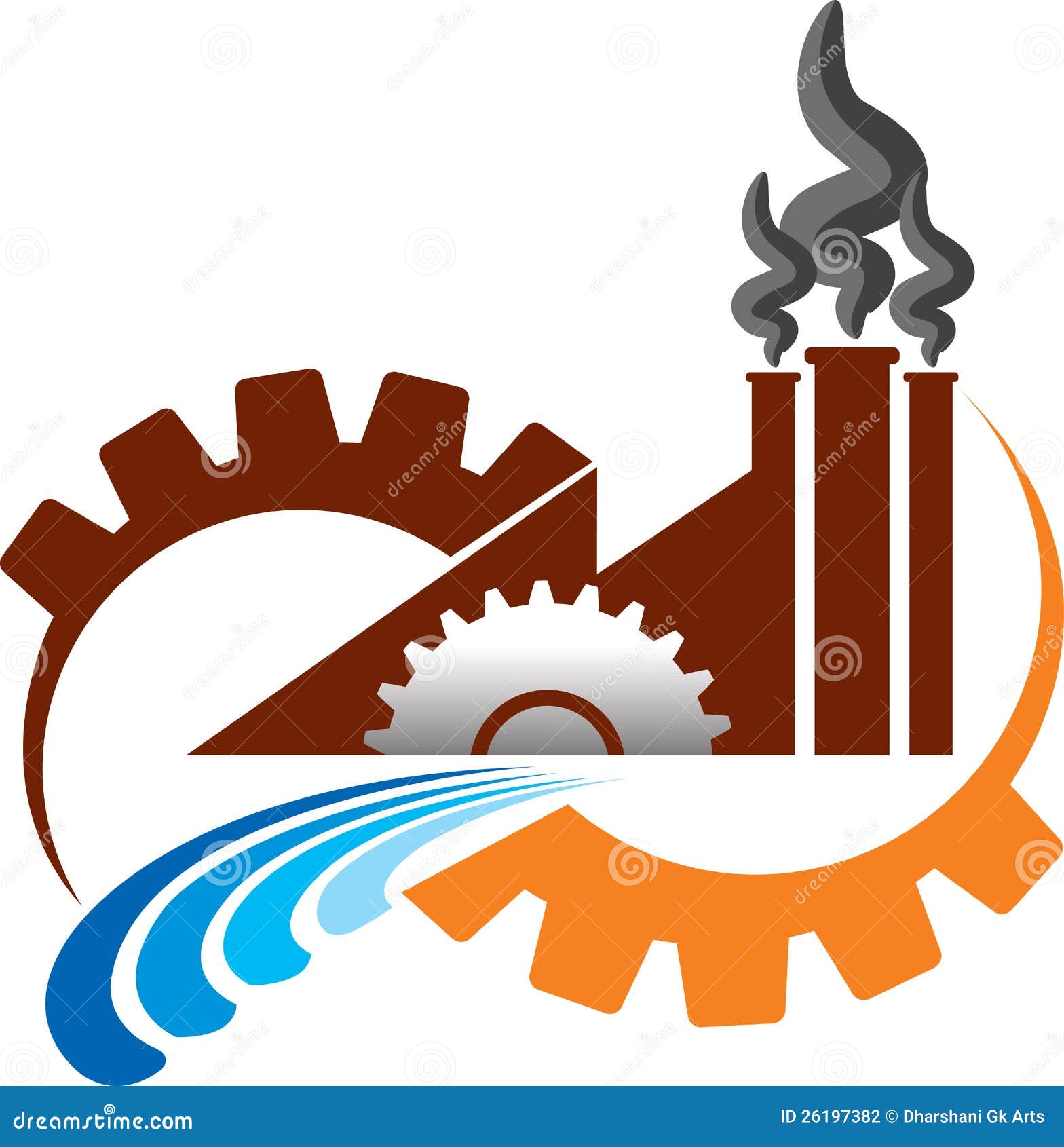 Factory logo stock vector. Illustration of company, mechanic - 26197382
